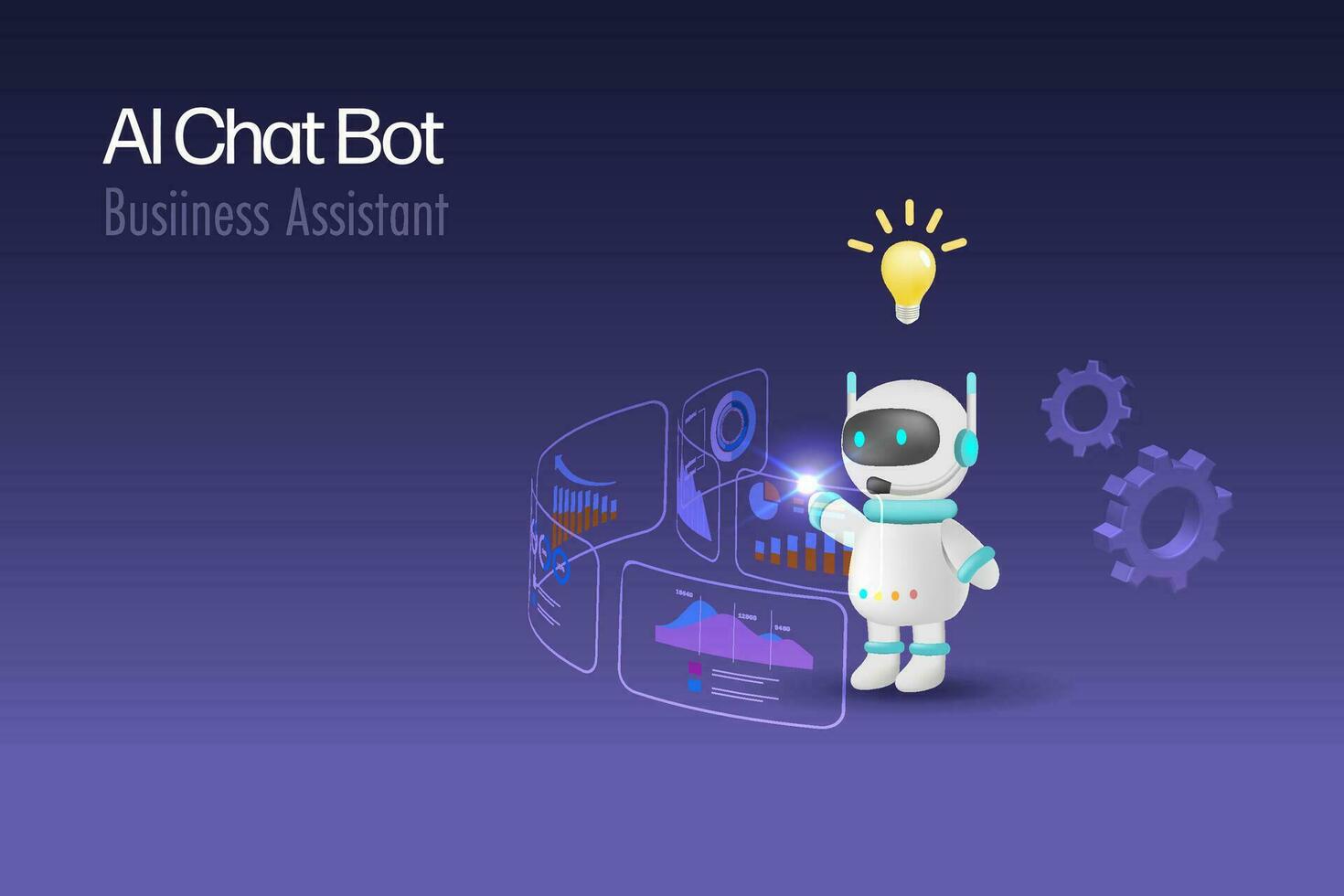 AI chat bot analyzing business graph report and generate smart solution ...