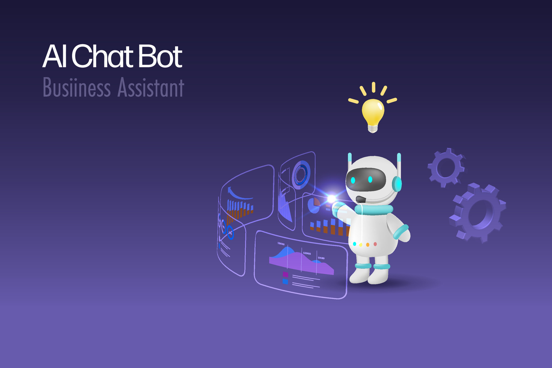 AI chat bot analyzing business graph report and generate smart solution ...
