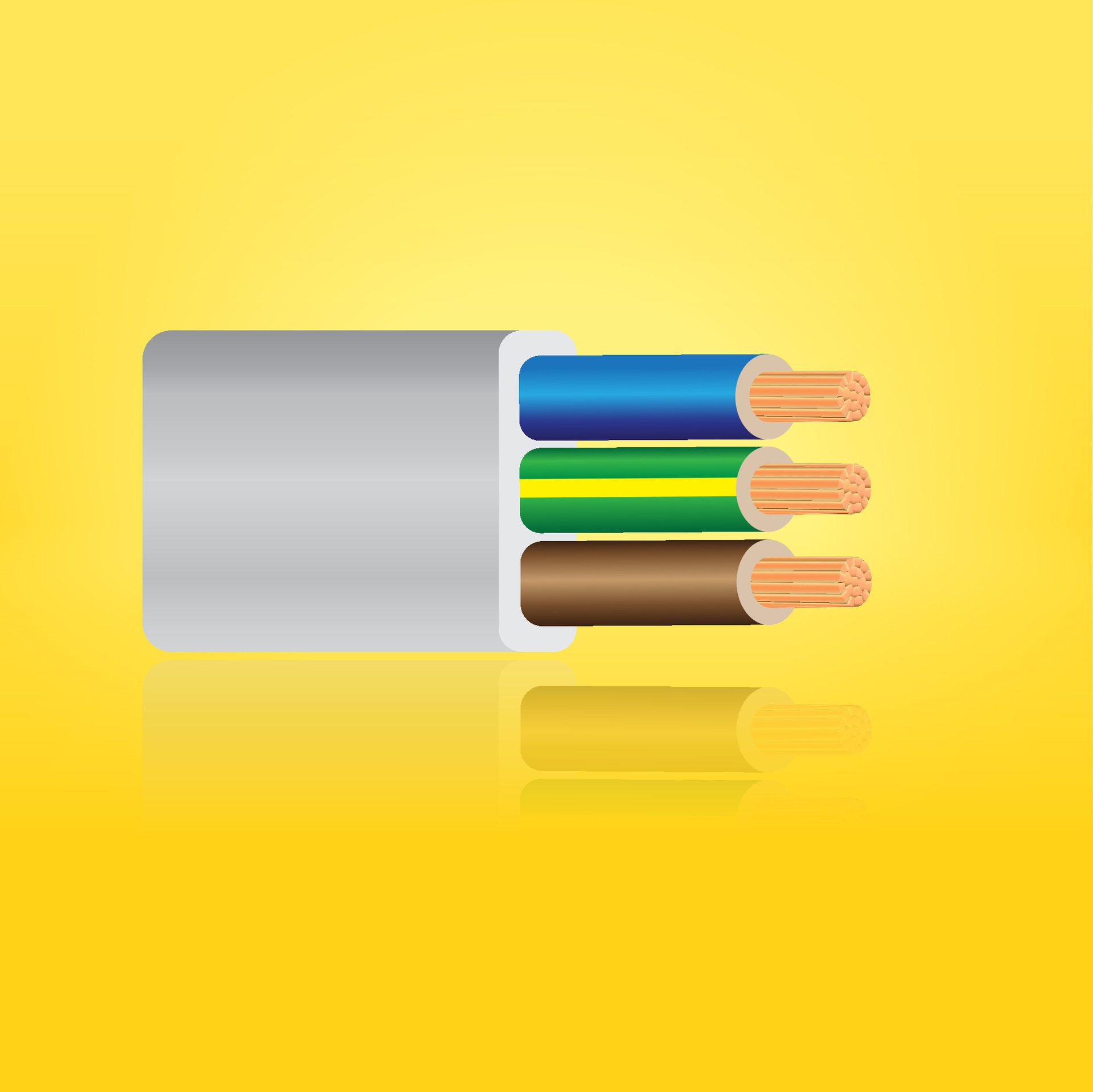 Closeup Of Electrical Wire Vector On A Yellow Background 27526110 Vector Art At Vecteezy
