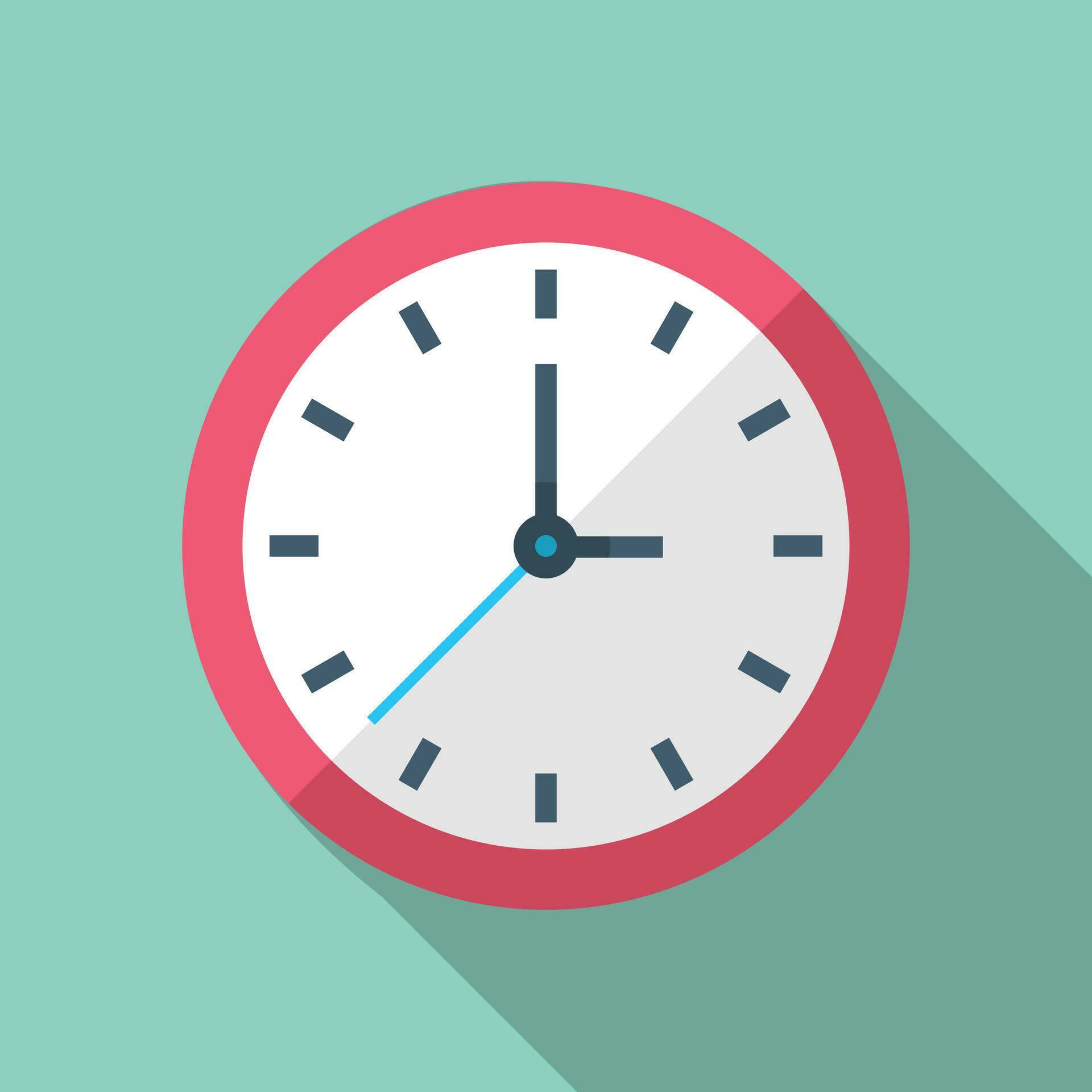 Flat Face Clock Vector Icon, Time Management Icon, Watch, Alarm Clock ... Flat Face Clock Vector Icon, Time Management Icon, Watch, Alarm Clock ...