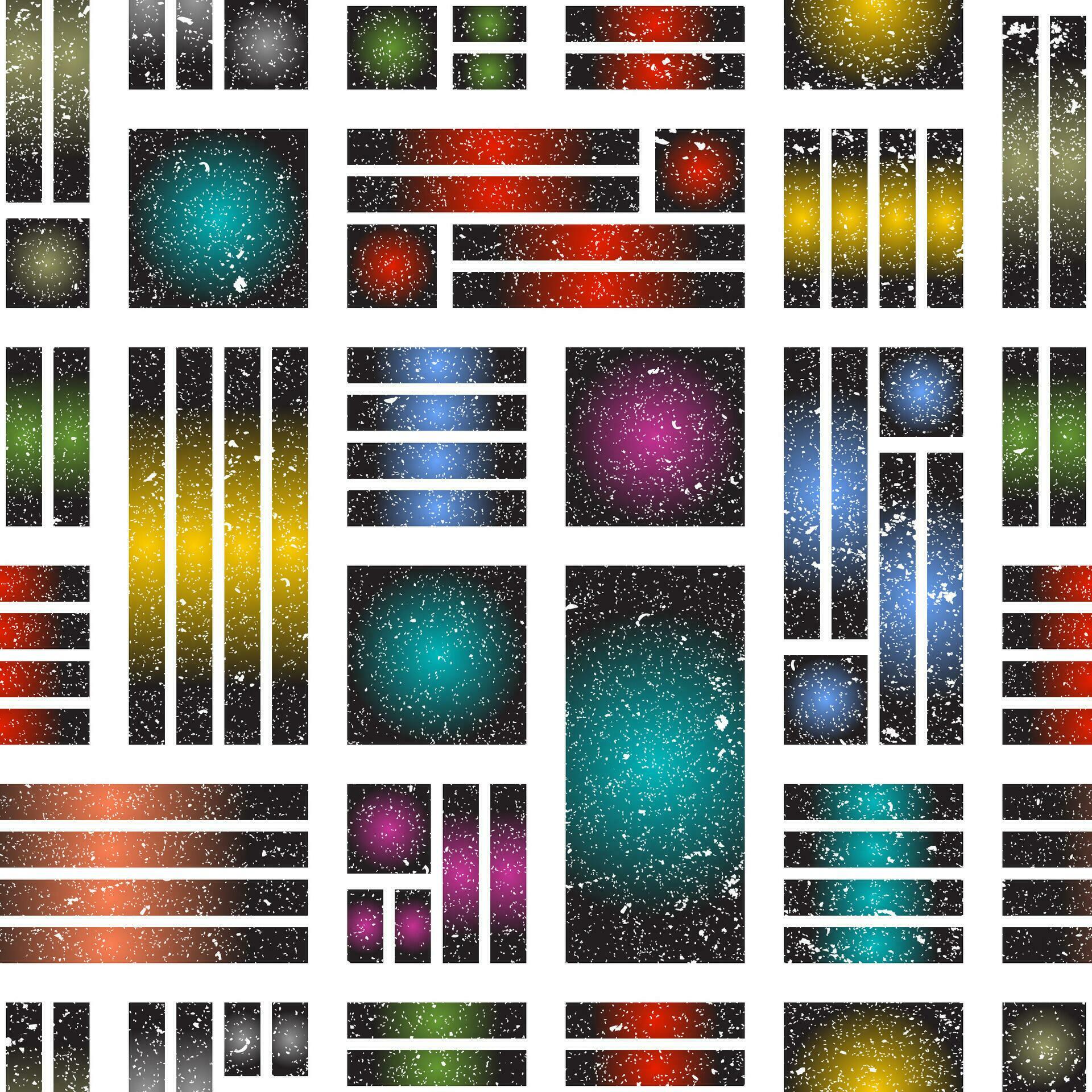 Seamless Gradient Geometric Square Rectangular Pattern - Grunge Style ...