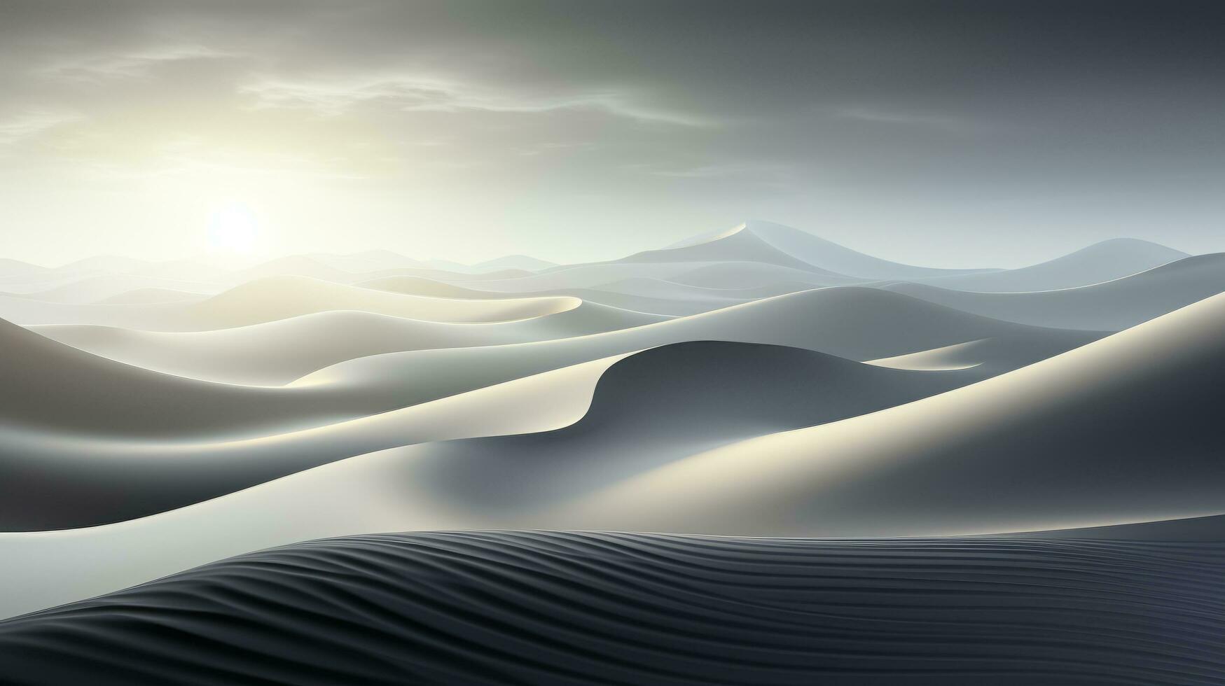 beautiful grayscale of a desert wallpaper, Generative AI 27530768 Stock ...