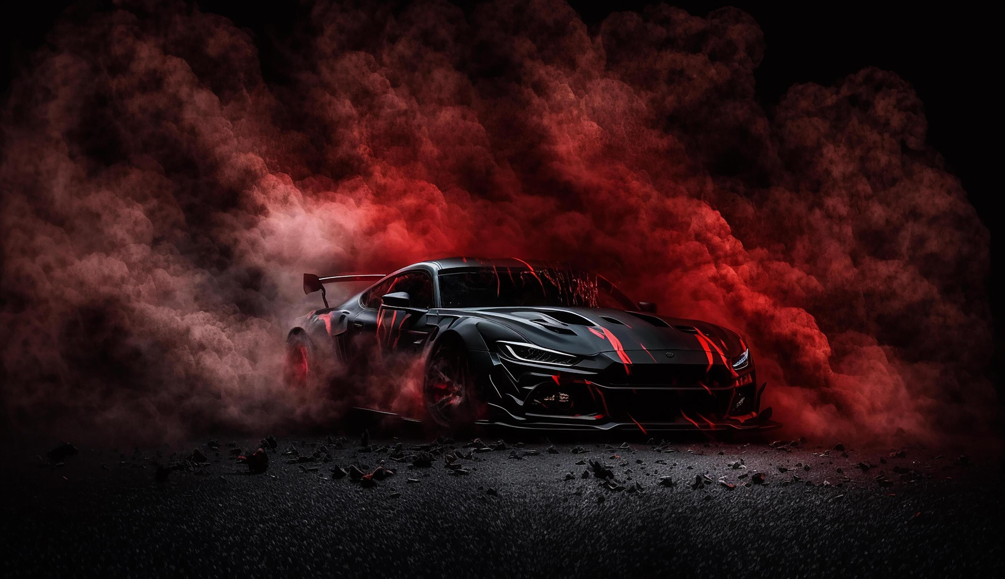 Car or bike smokie background realistic photo, Ai generative 27533474 Stock Photo at Vecteezy