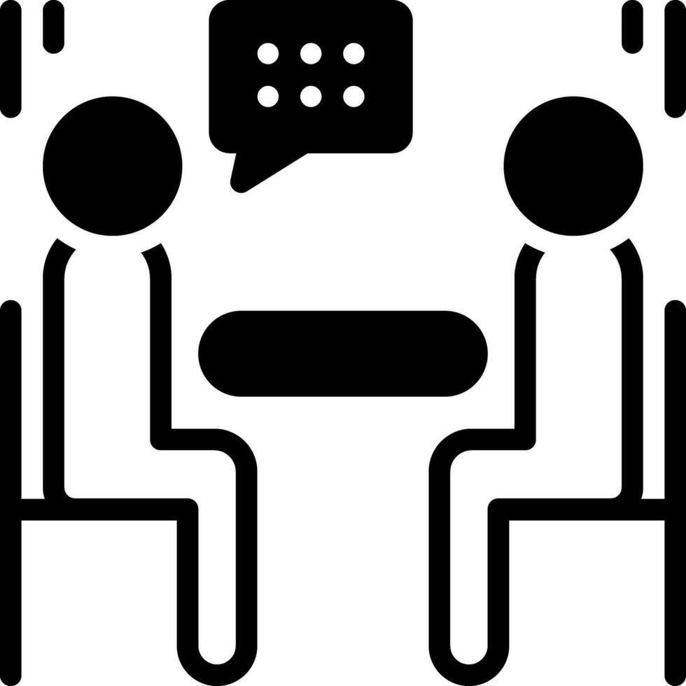 solid icon for interview 27533643 Vector Art at Vecteezy