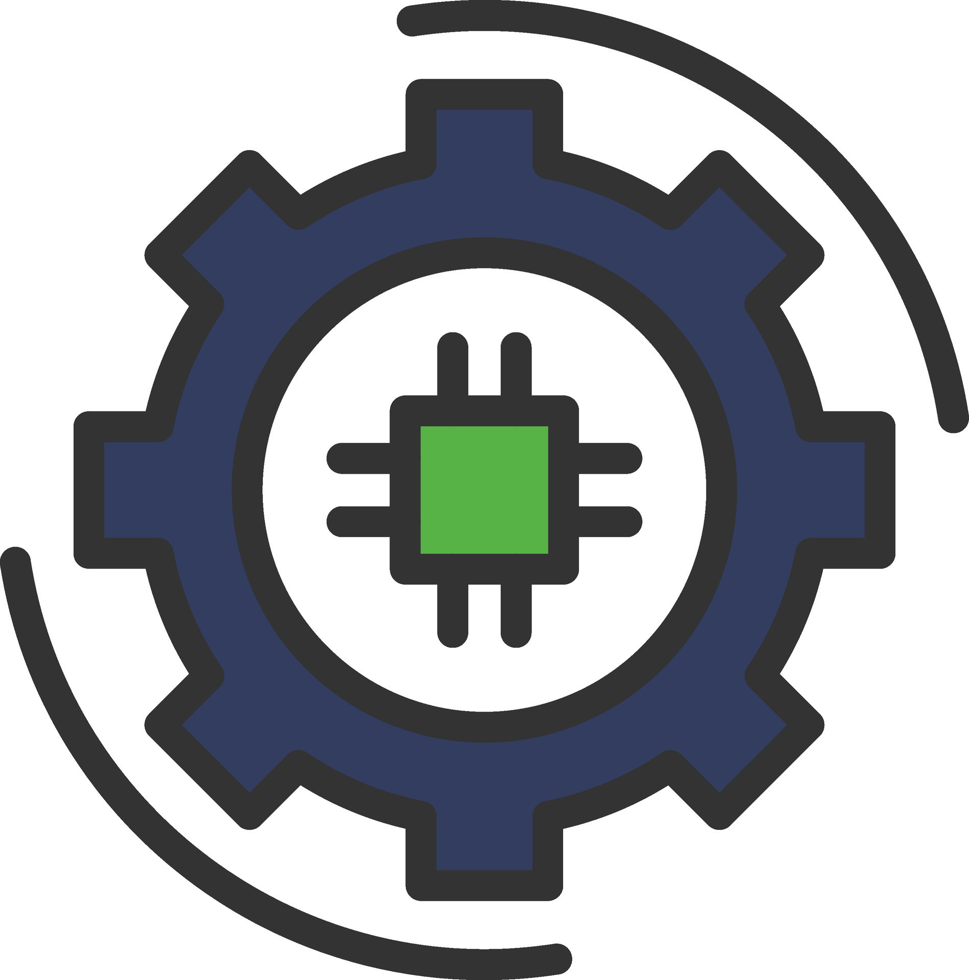 Automated Engineering Icon Image 27533882 Vector Art At Vecteezy