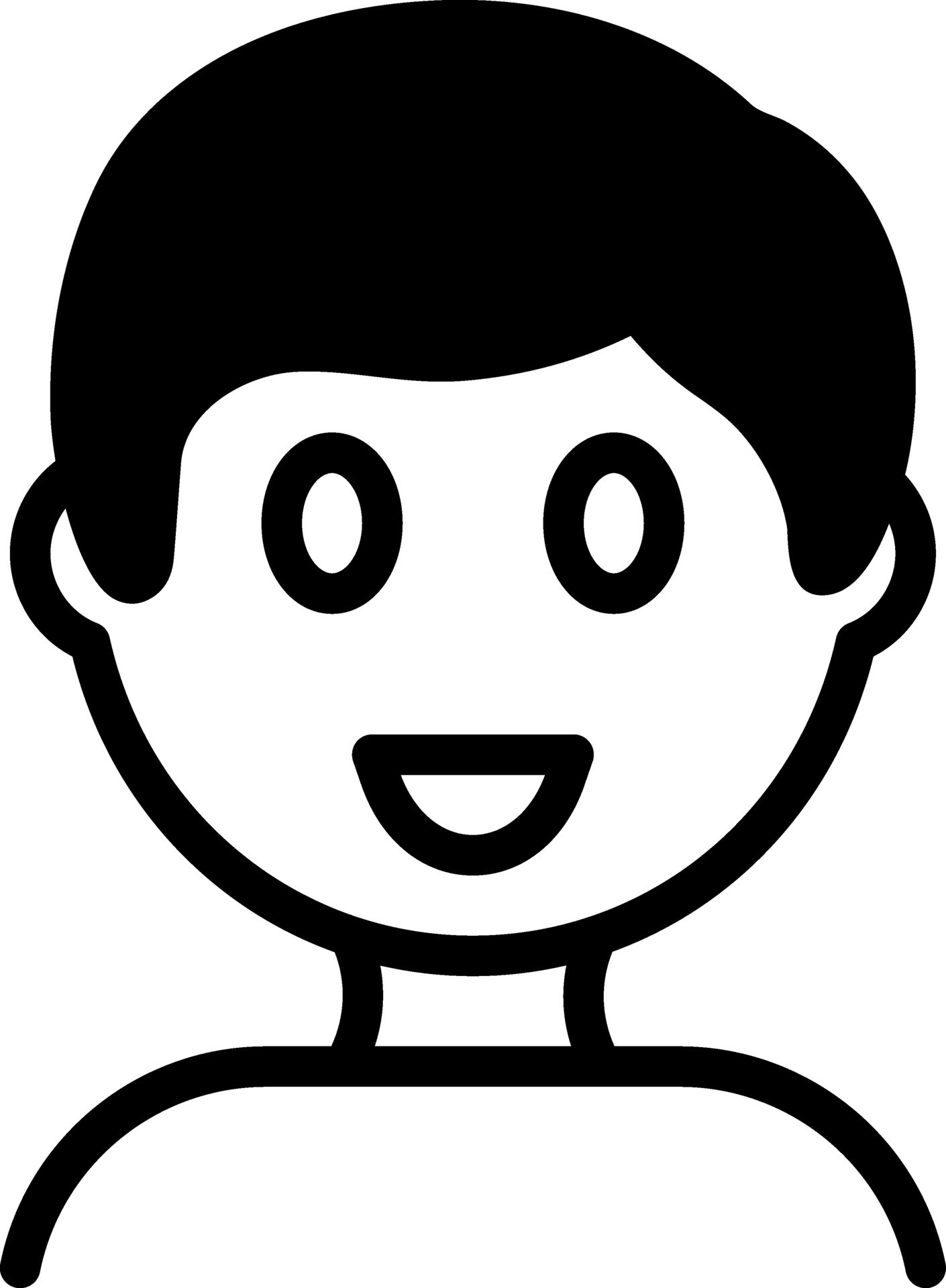solid icon for boy 27534375 Vector Art at Vecteezy