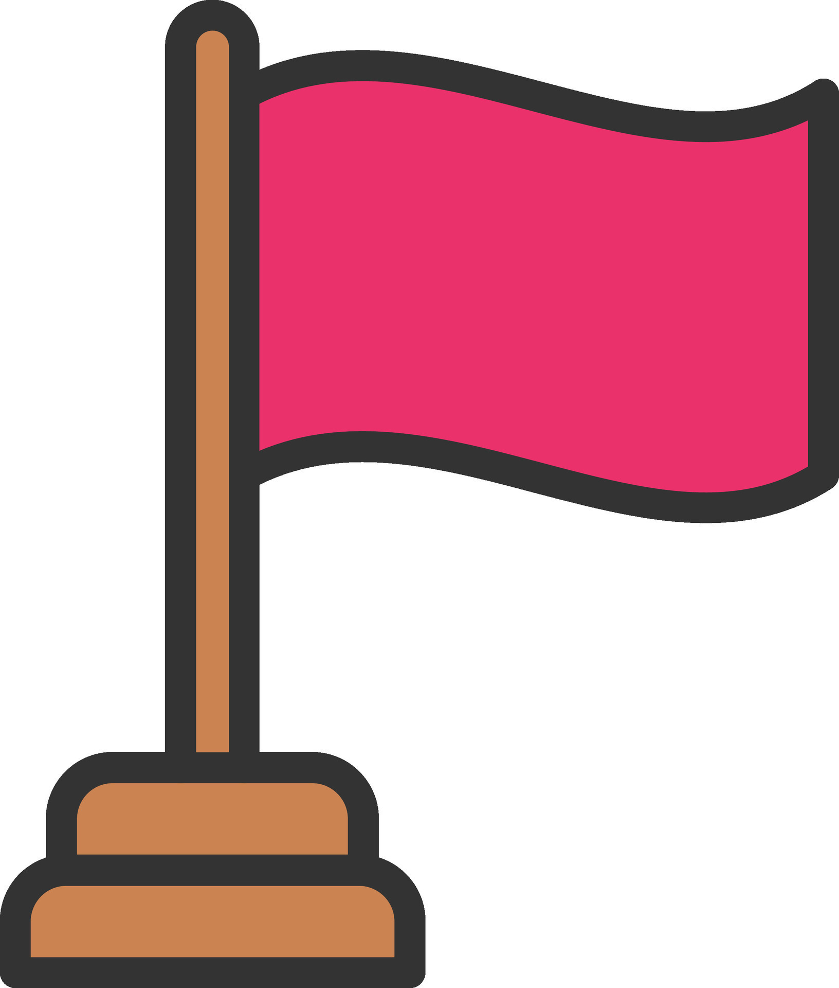 Red Flag Icon Image. 27534537 Vector Art at Vecteezy