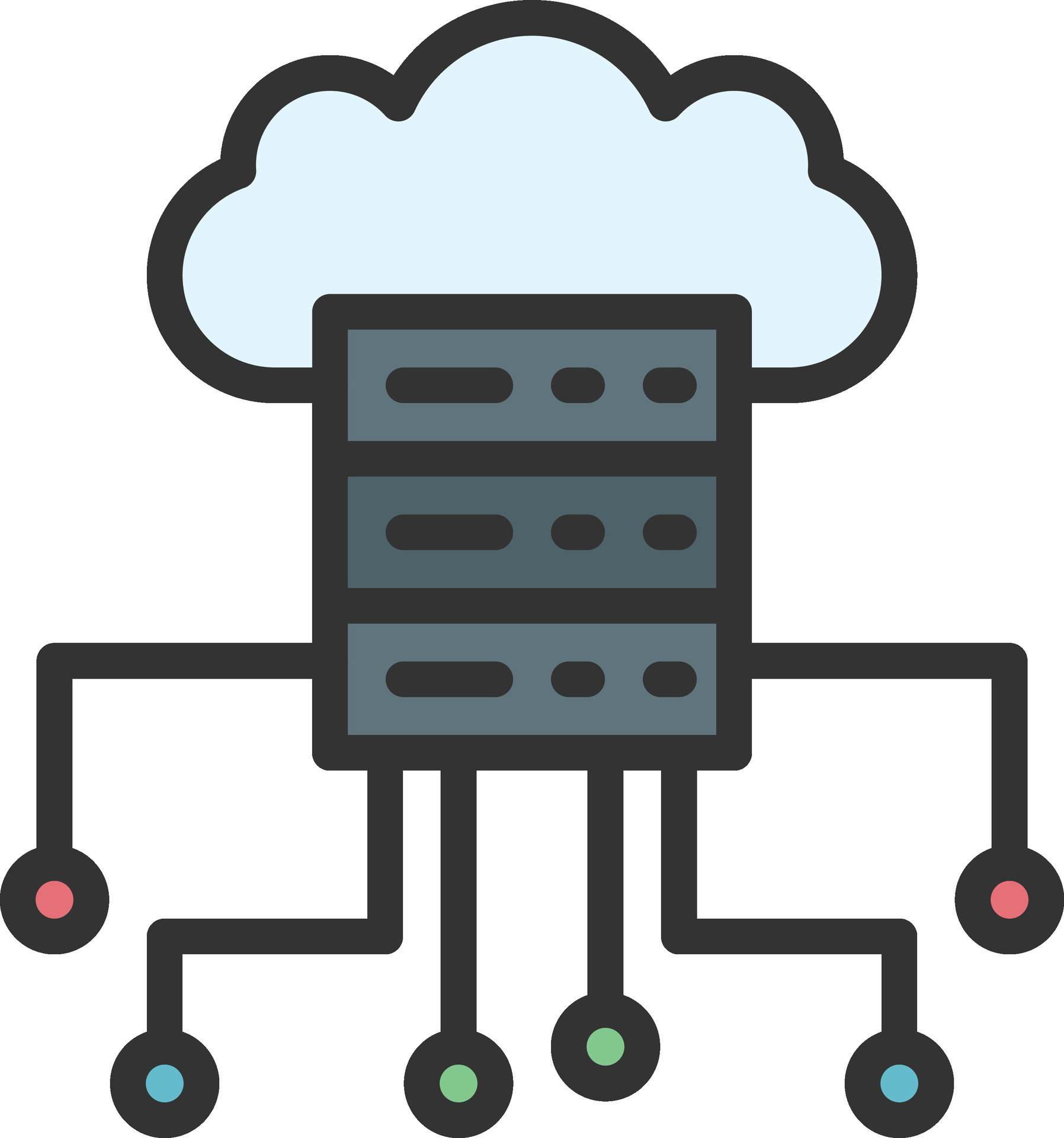 Cloud Computing Icon Image. 27535731 Vector Art at Vecteezy