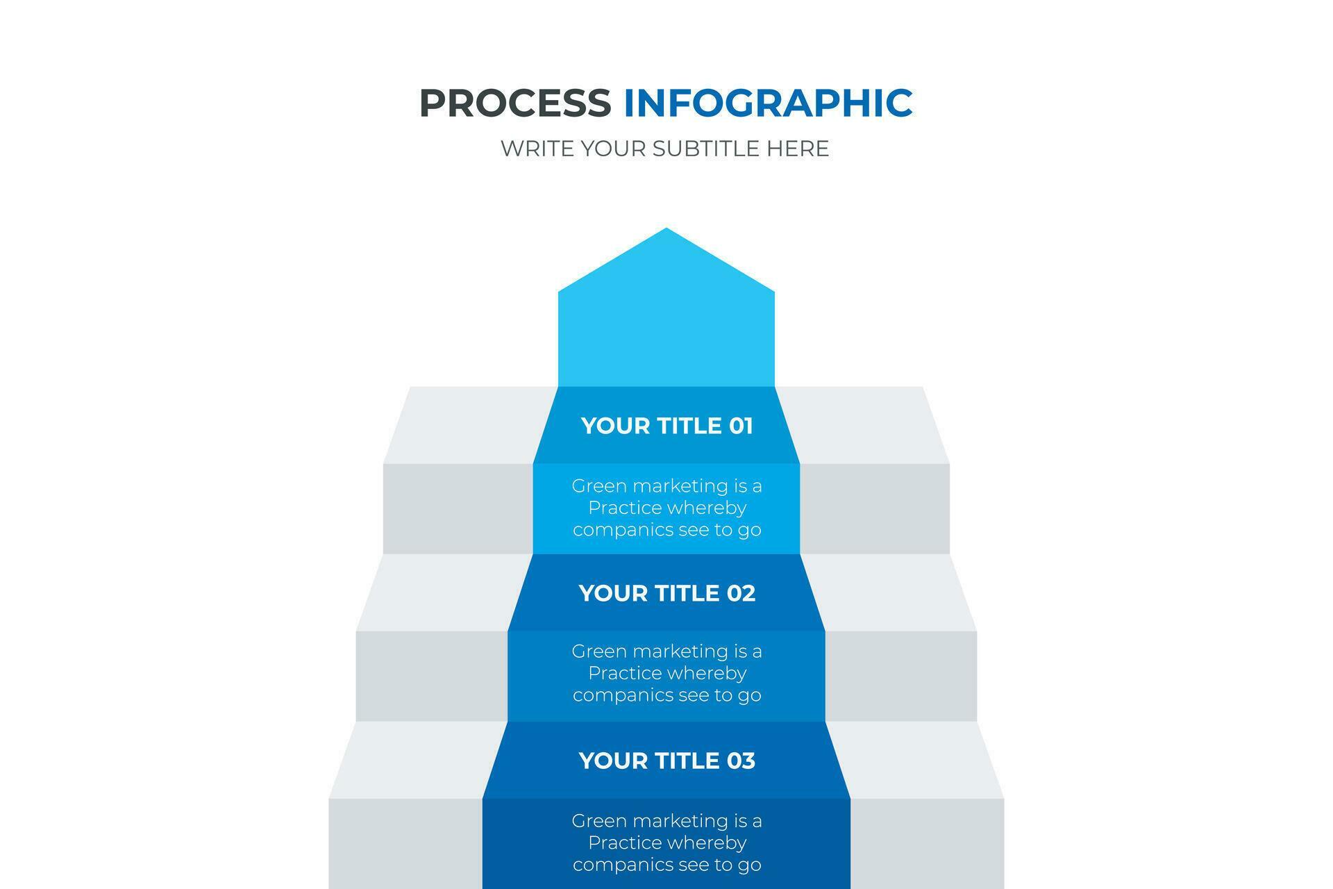 3 stairs of steps, infographic element template, layout design vector with list arrow diagram ...