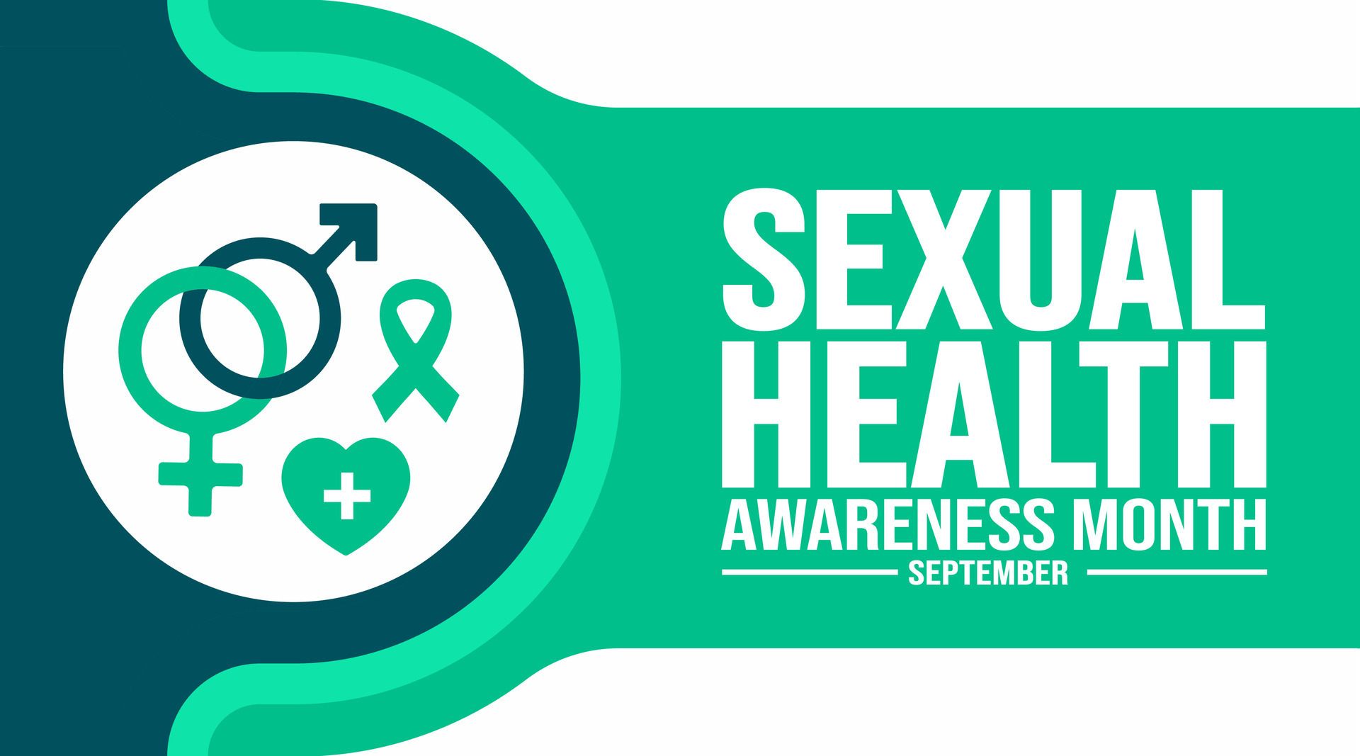 September Is Sexual Health Awareness Month Background Template Holiday
