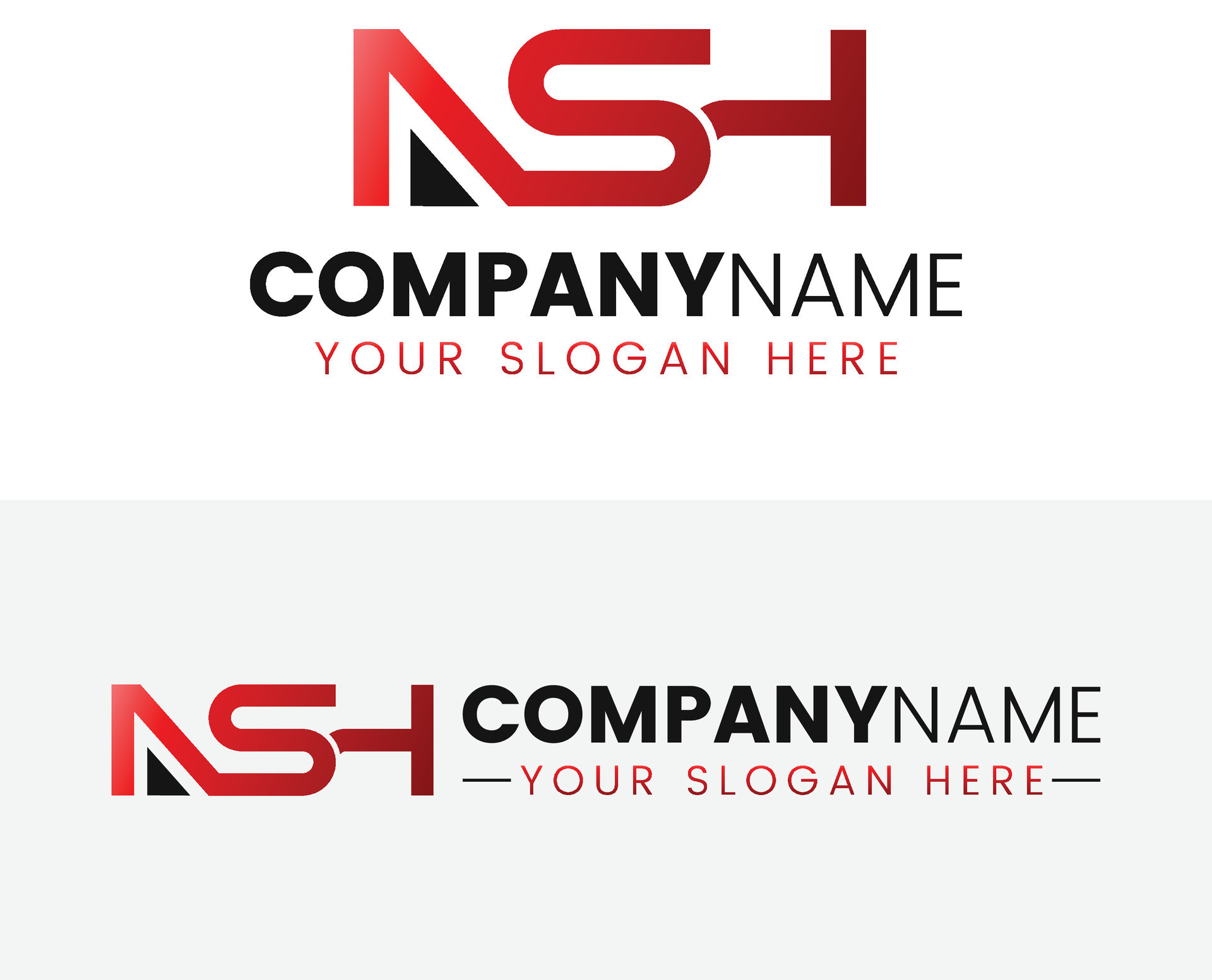 Creative Monogram Letter Nsh Logo Design 27545885 Vector Art At Vecteezy