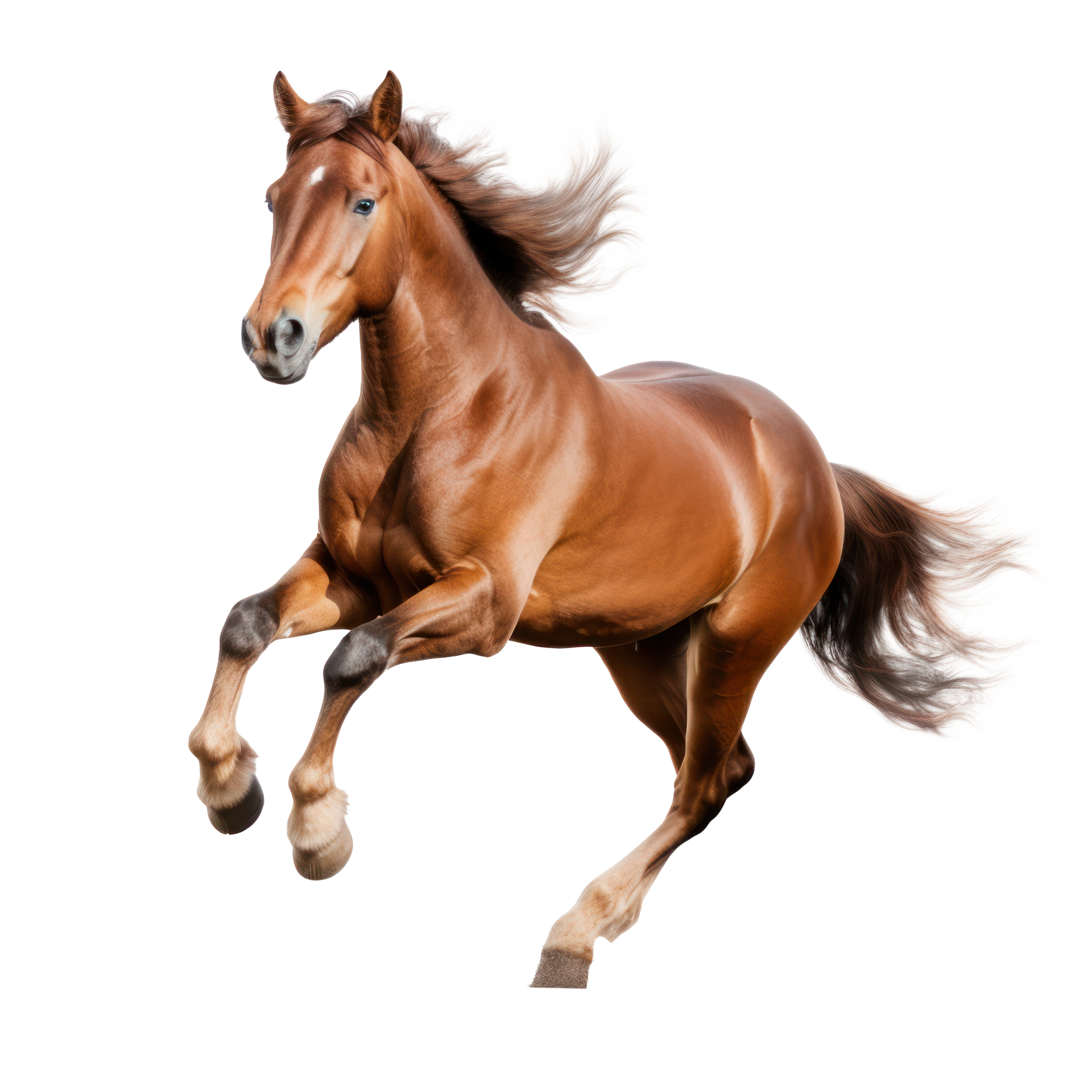 Brown horse run gallop isolated 27546560 PNG