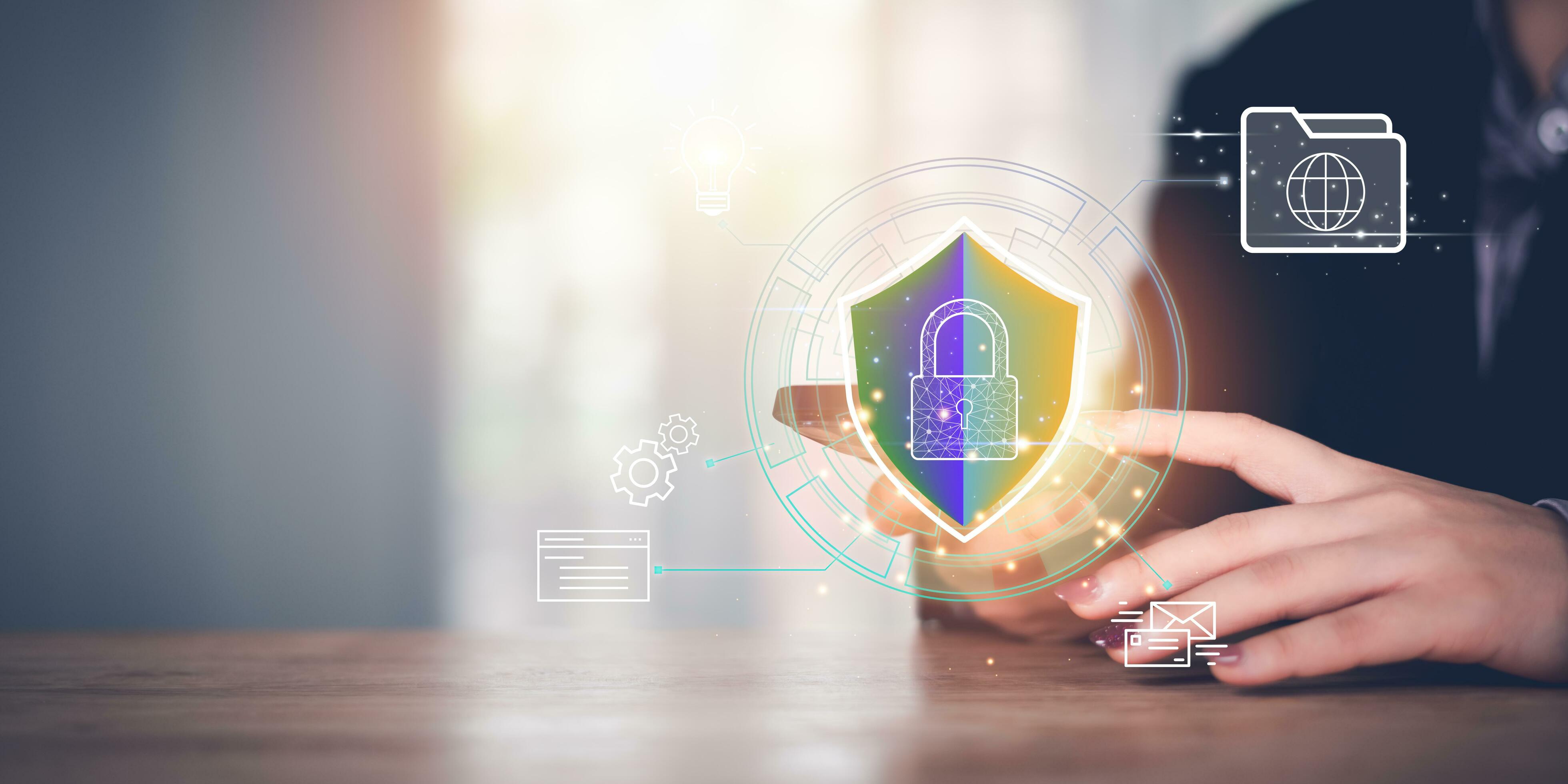 Data Protection Concept And Secure Internet Security Access Cyber Security Technology Login To