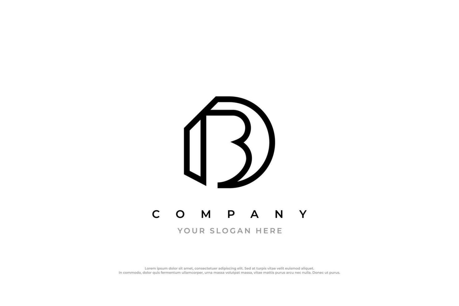 Letter Bd Or Db Monogram Logo Design 27552952 Vector Art At Vecteezy