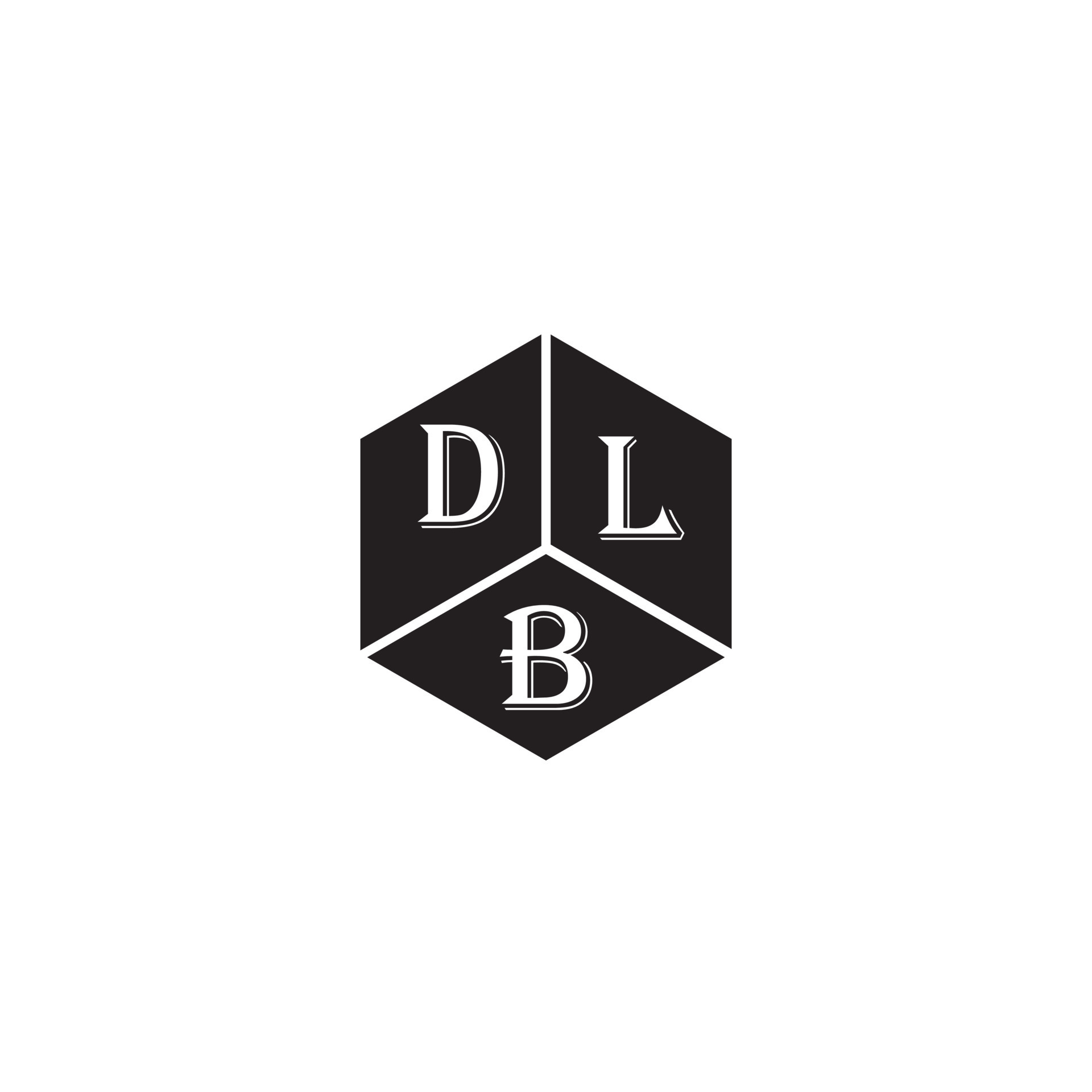 dlb letra logo diseño.dlb creativo inicial dlb letra logo diseño. dlb creativo iniciales letra ...