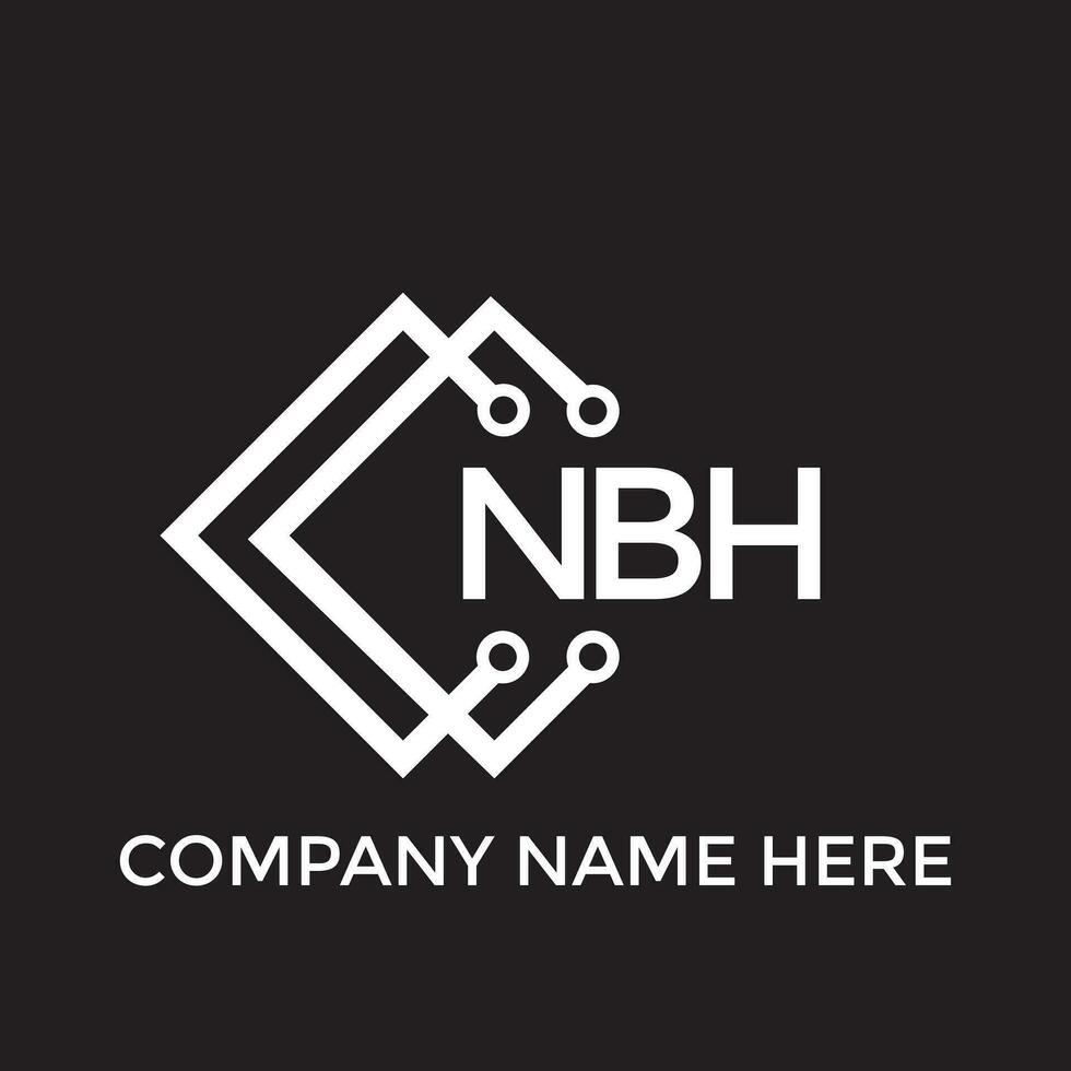 PrintNBH letter logo design.NBH creative initial NBH letter logo design. NBH creative initials ...