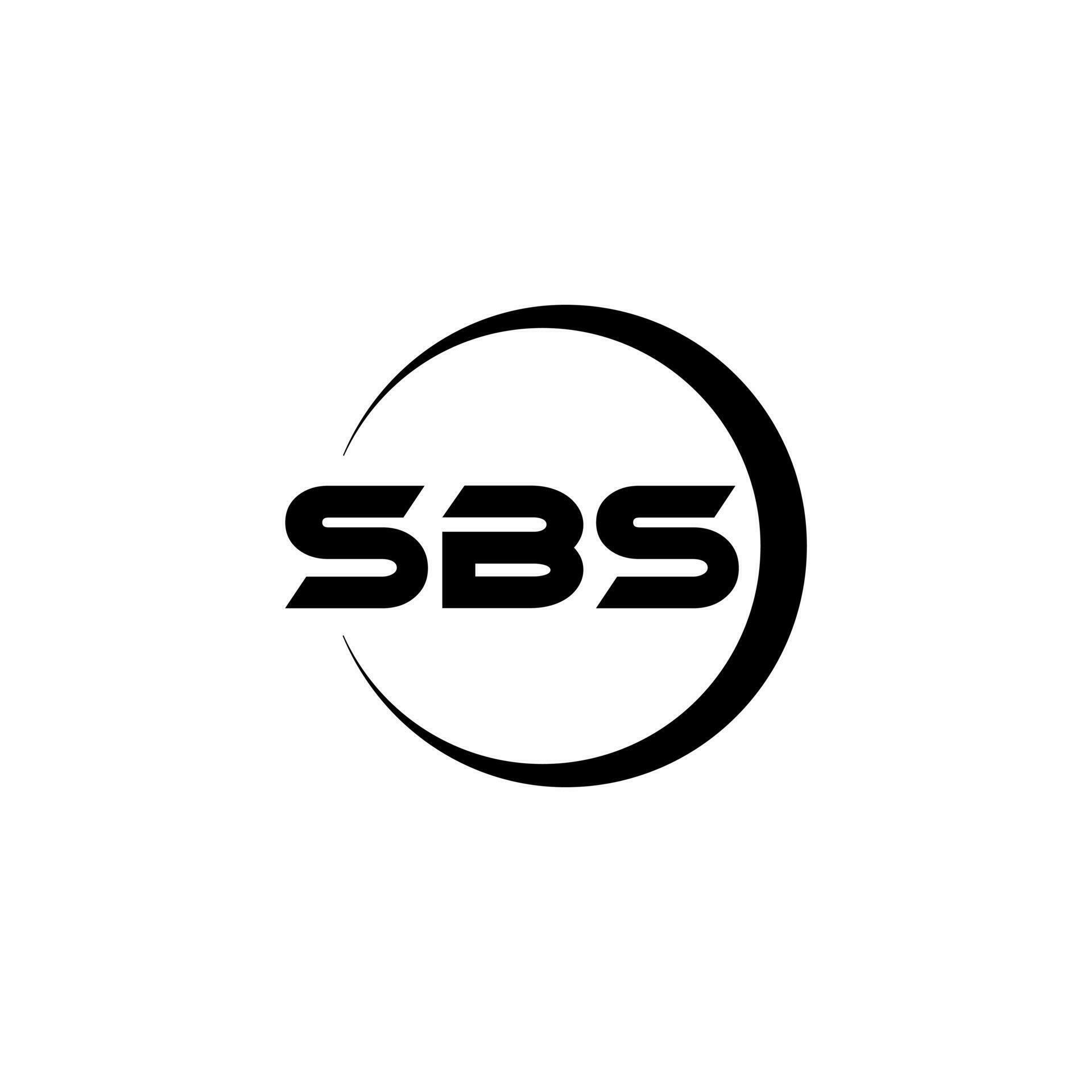 SBS letter logo design with white background in illustrator. Vector logo, calligraphy designs ...