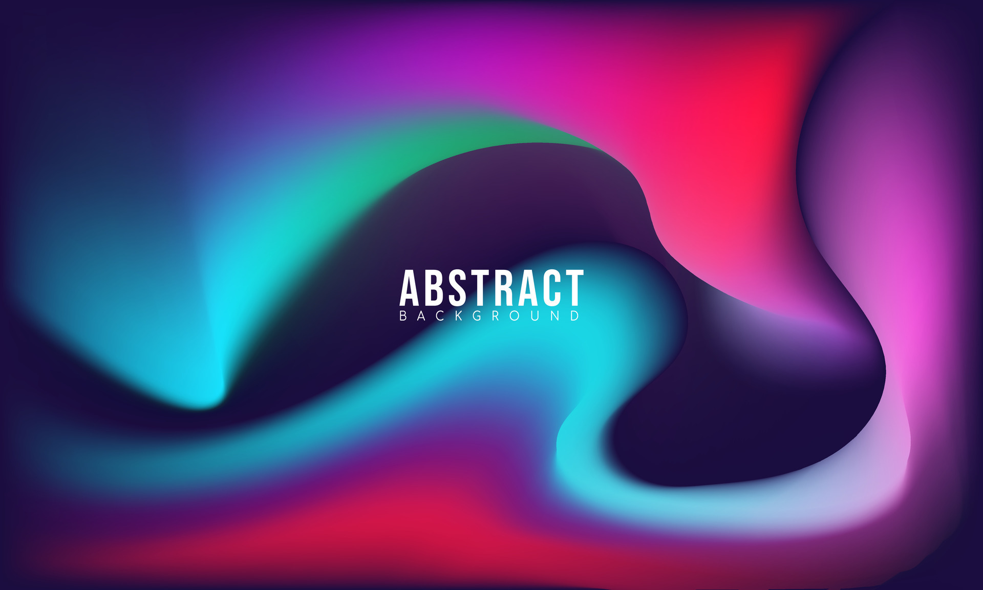 Fluid Abstract Background With Colorful Gradient Mesh Color For Your