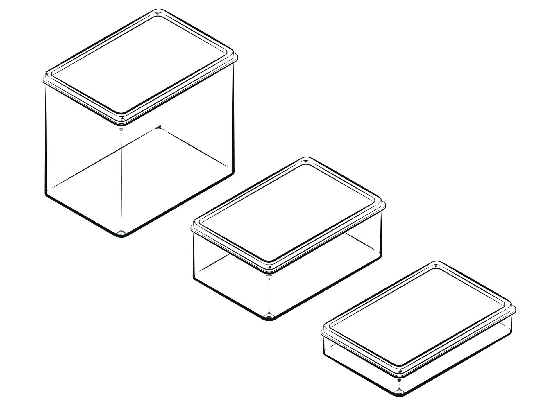 Sketch Food Container Rectangle Plastic Box 27566620 Vector Art at Vecteezy