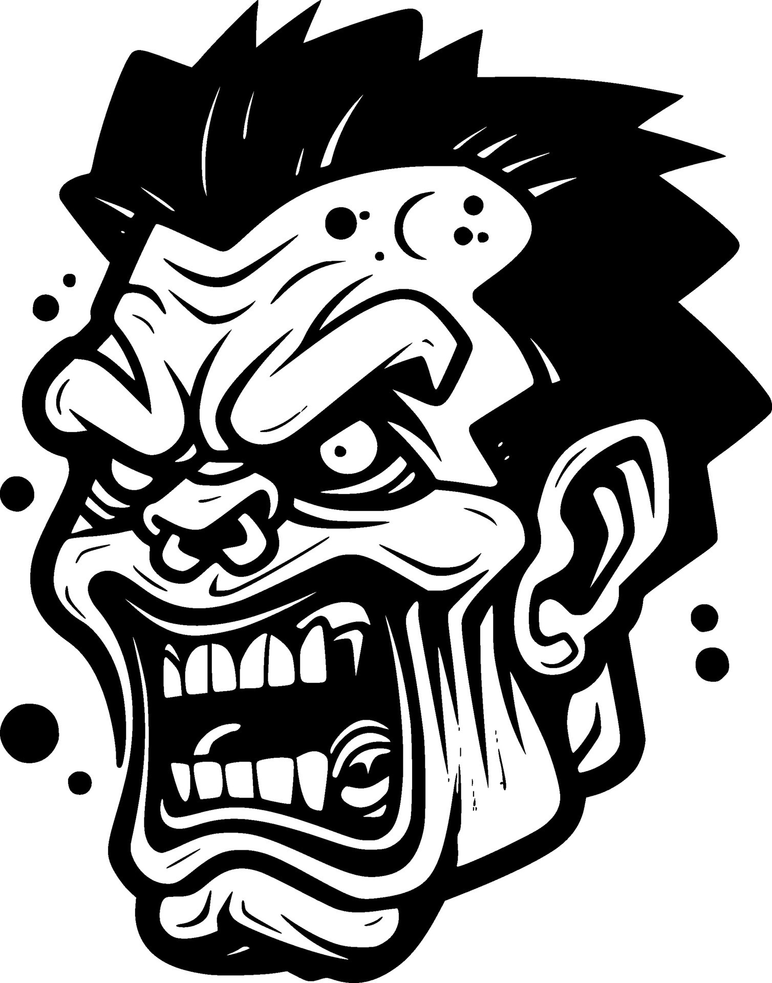 Zombie - Minimalist and Flat Logo - Vector illustration 27566943 Vector ...