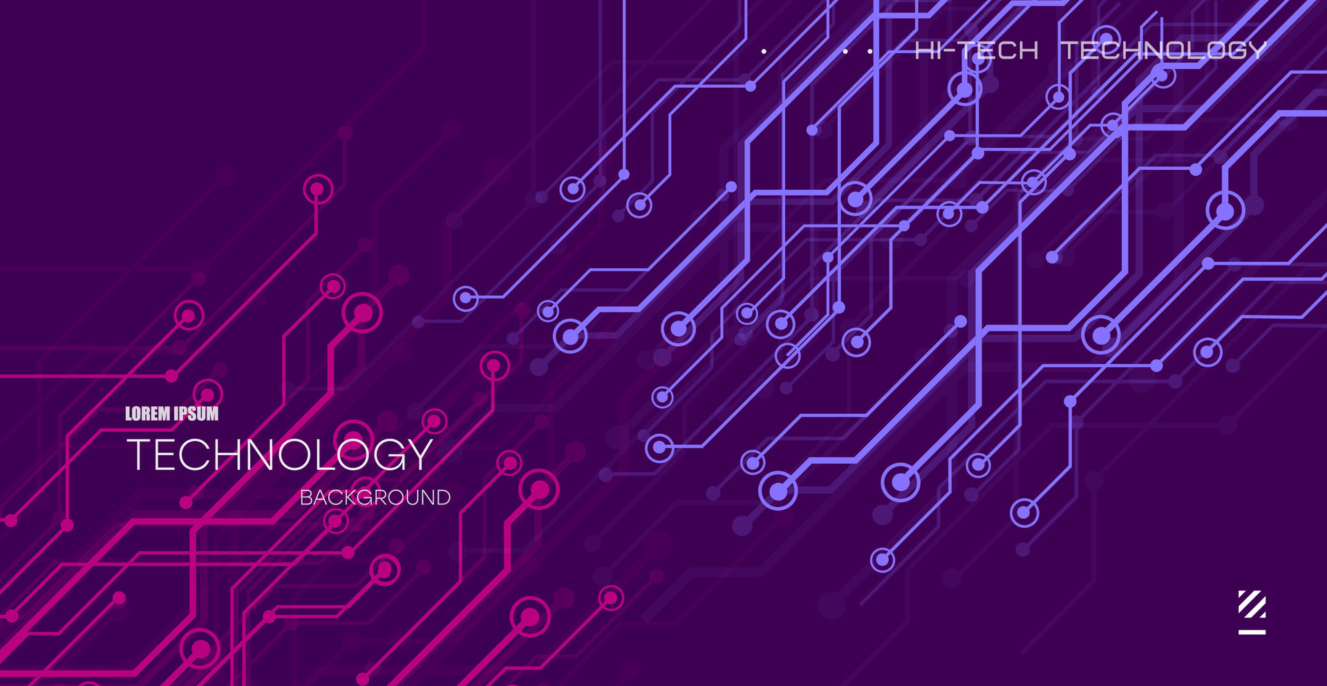 Abstract Technology Background With Various Technological Elements Hi