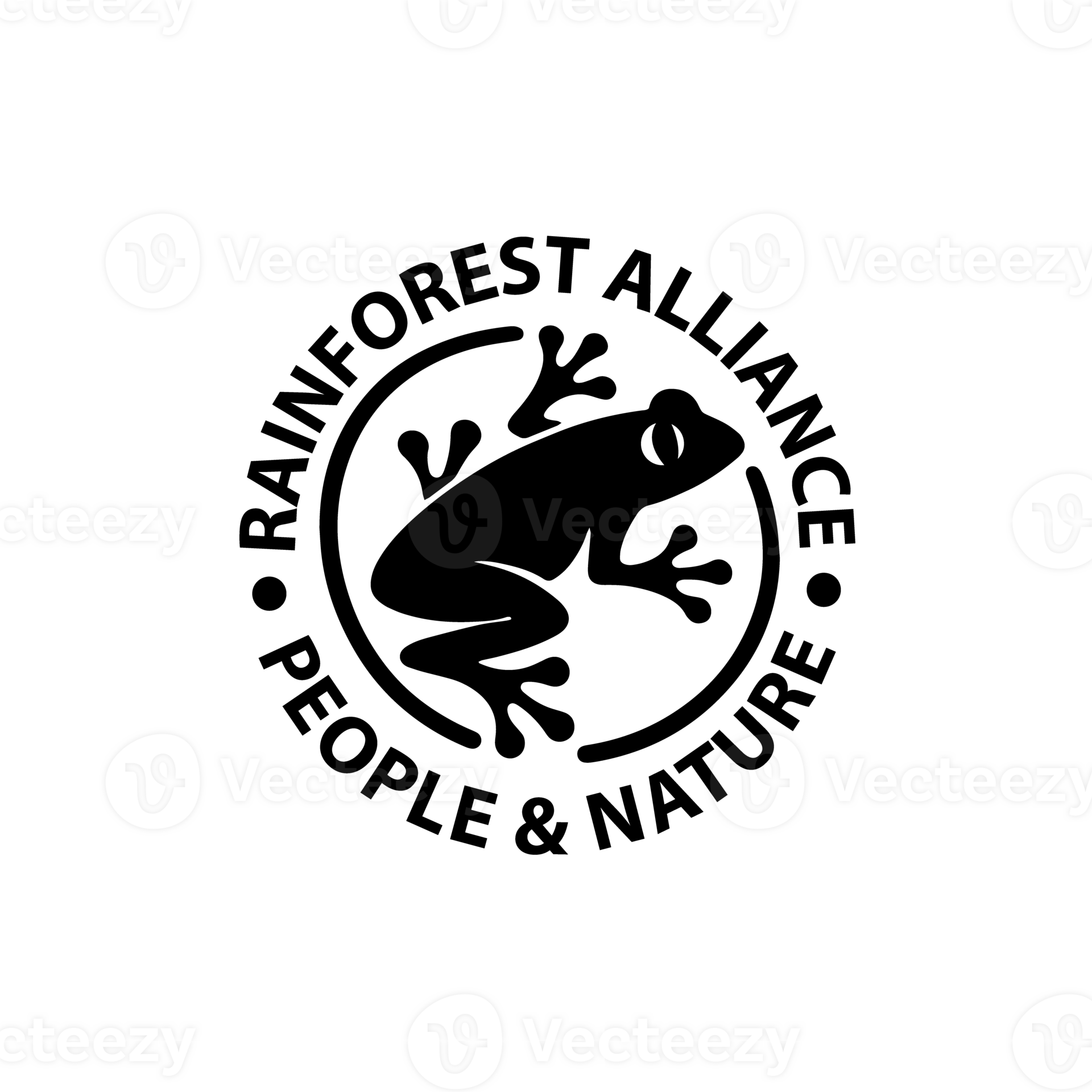 Frog icon isolated on background. Rainforest Alliance symbol modern ...