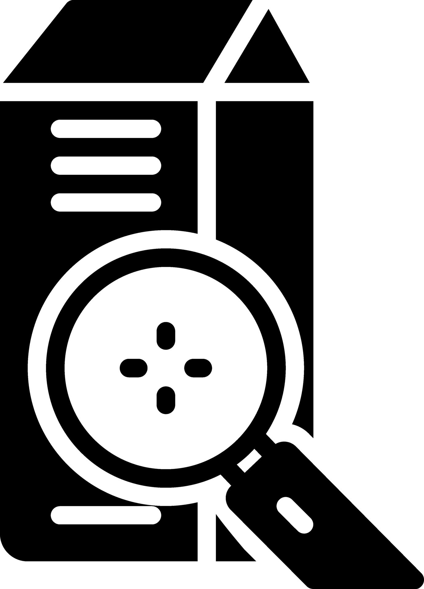 solid icon for closely 27573047 Vector Art at Vecteezy