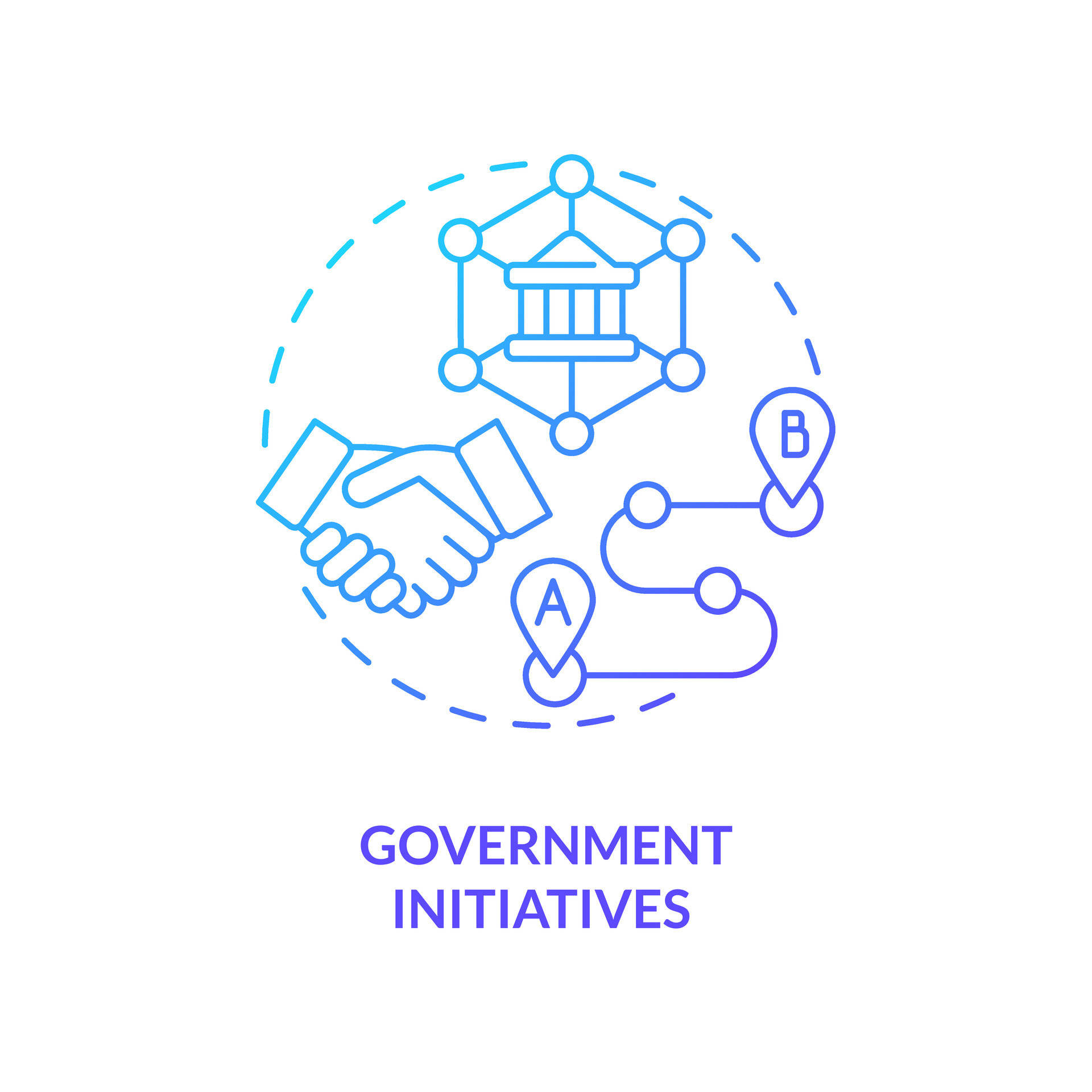 Government initiatives blue gradient concept icon. Federal regulation ... Government initiatives blue gradient concept icon. Federal regulation ...