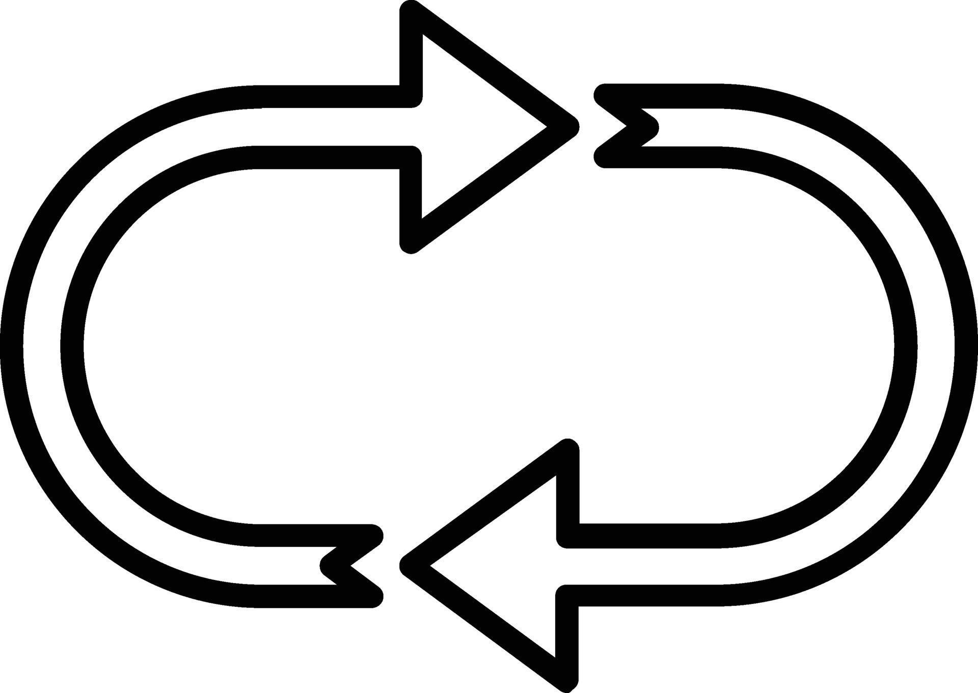 Repeat Sign line icon 27573889 Vector Art at Vecteezy