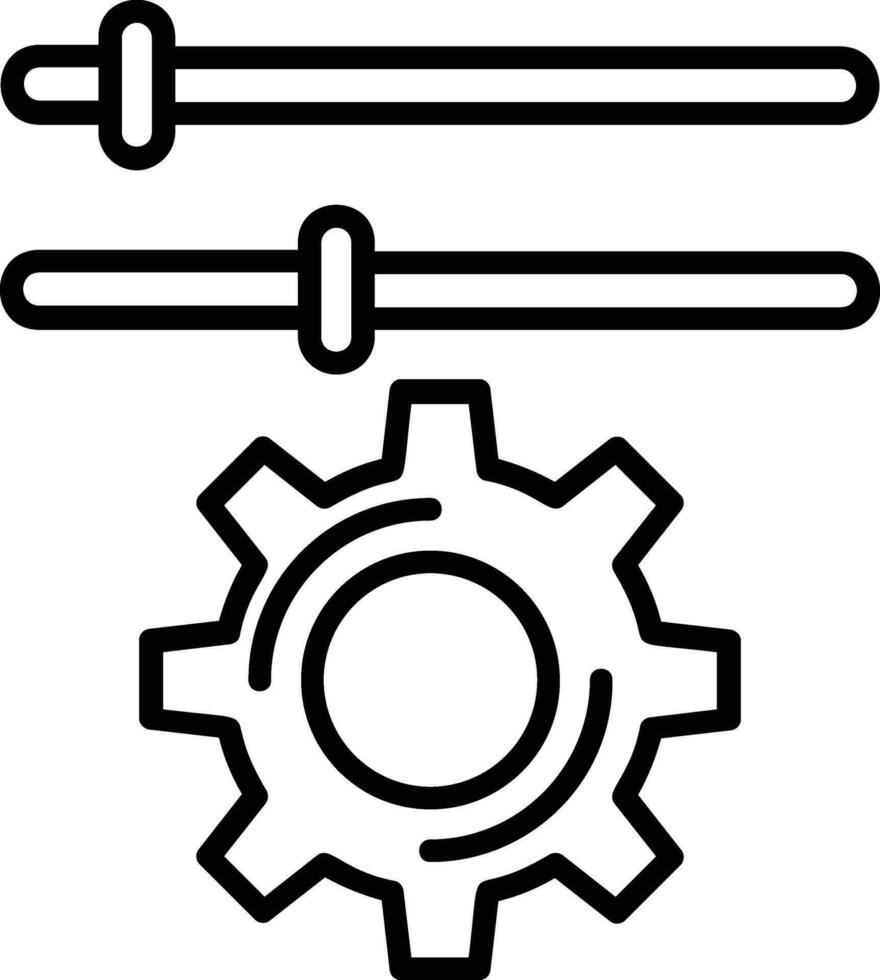 Settings Line Icon 27573921 Vector Art At Vecteezy