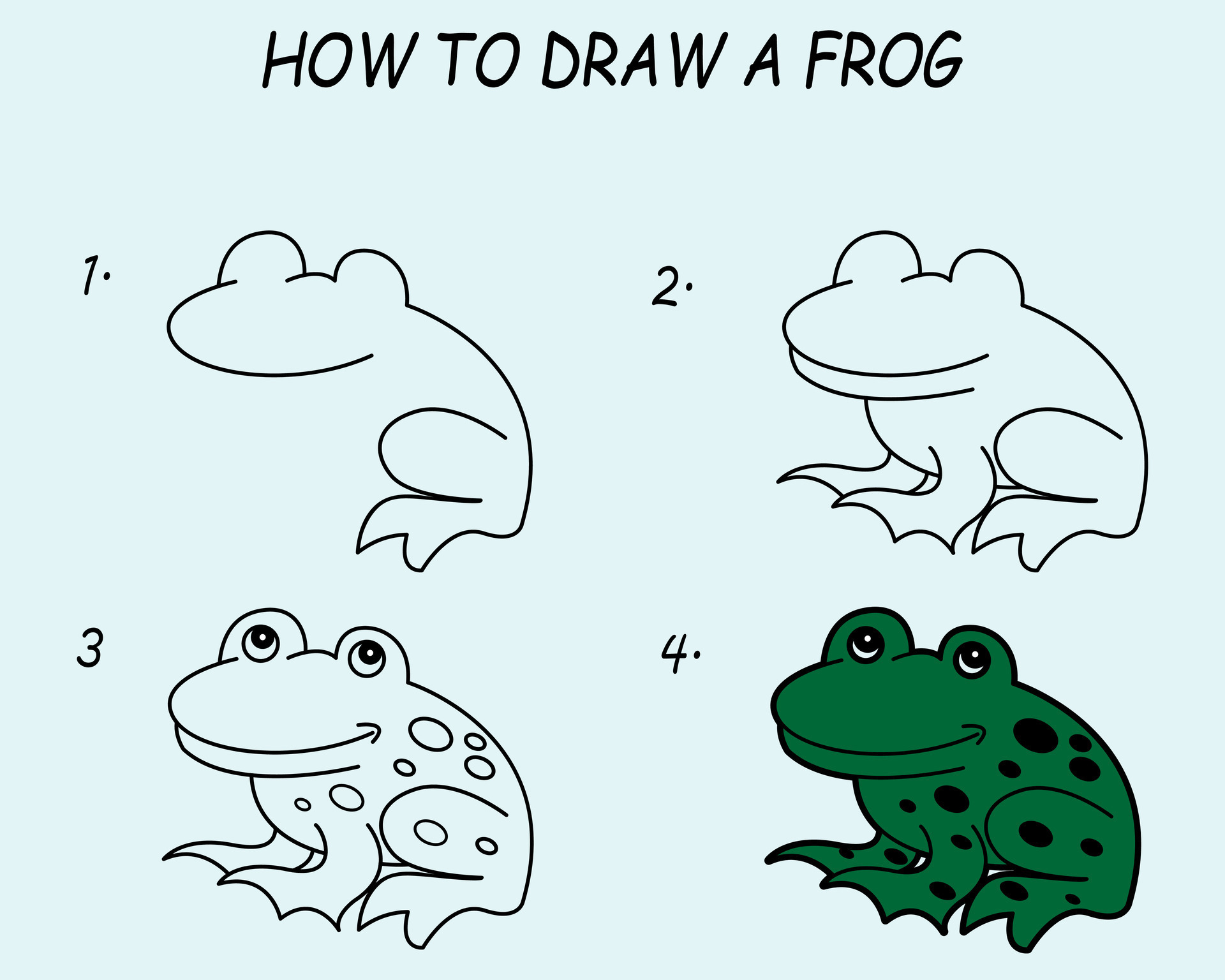 How To Draw A Toad Step By Step For Kids