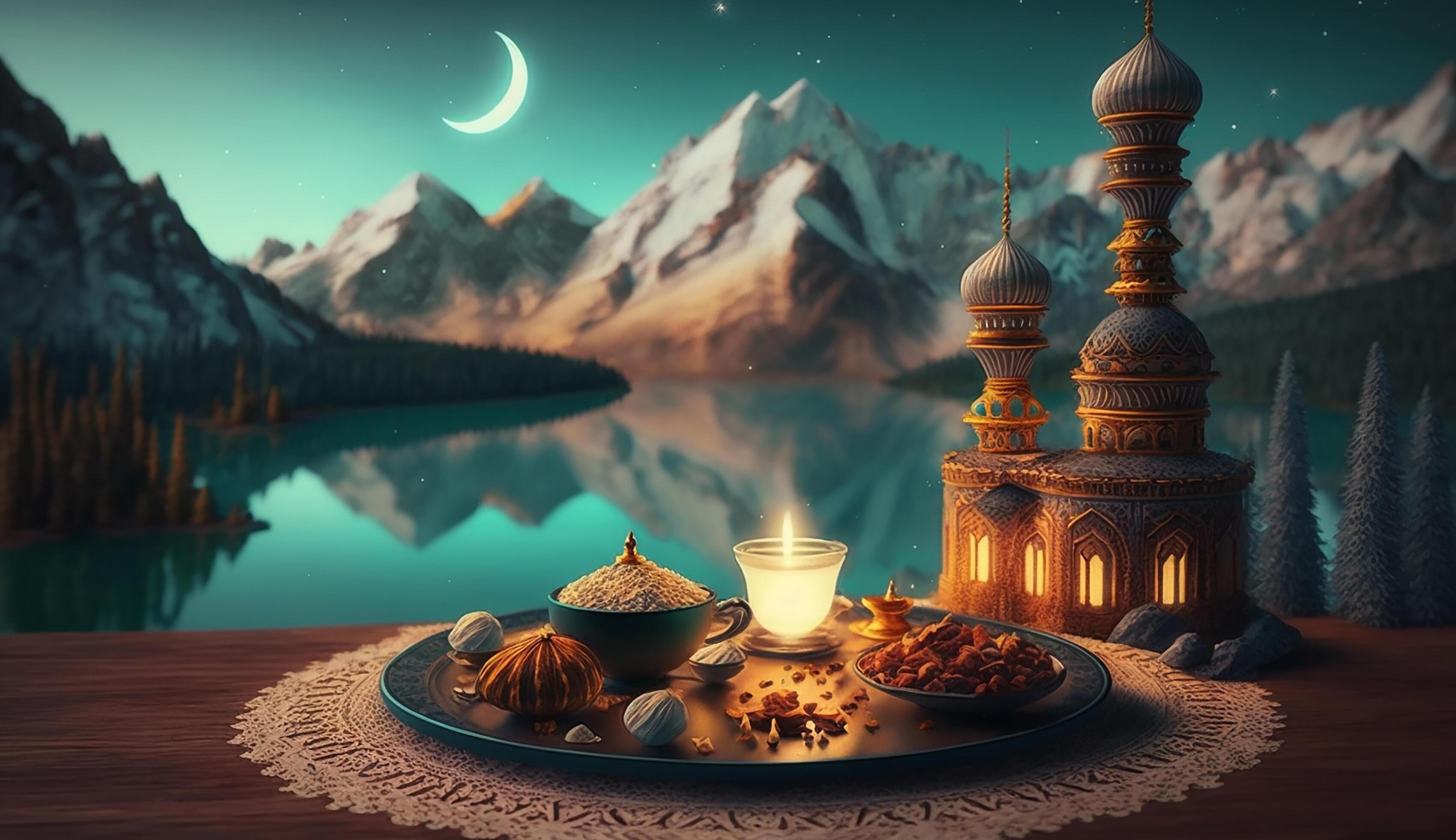 Islamic realistic pattern free photo, Ai Generative 27575296 Stock ...