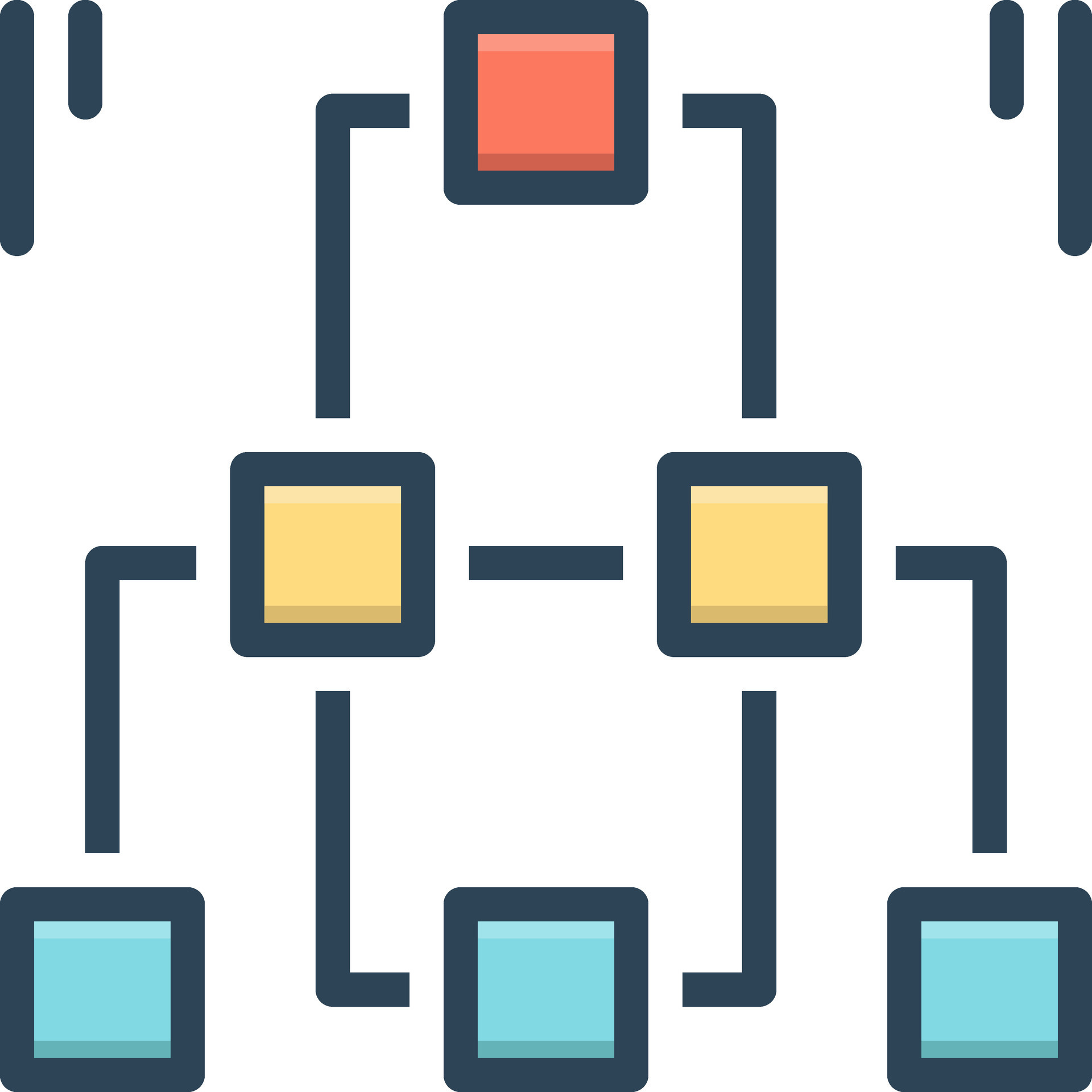 color icon for framework 27575713 Vector Art at Vecteezy