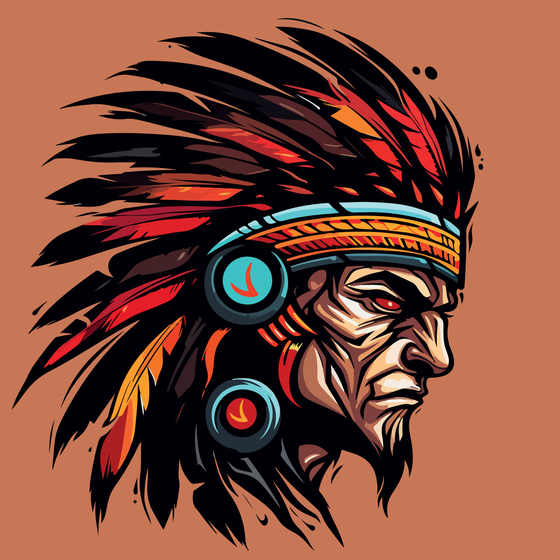 apache indian warrior head logo mascot vector illustration 27576369 ... apache indian warrior head logo mascot vector illustration 27576369 ...