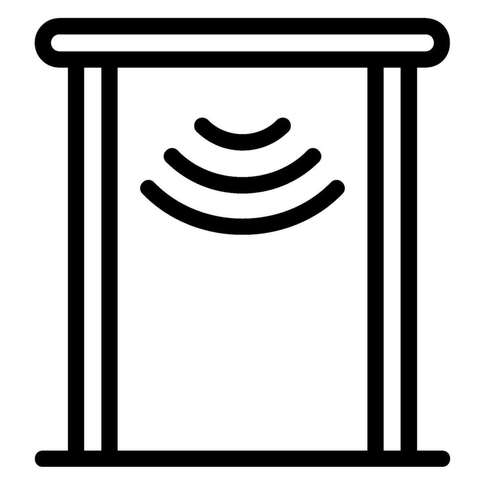 Security Gate Line Icon 27581018 Vector Art At Vecteezy