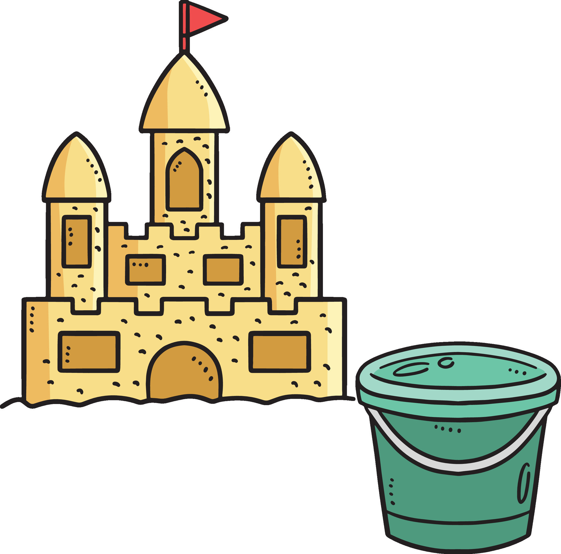 Sand Castle Clip Art Free