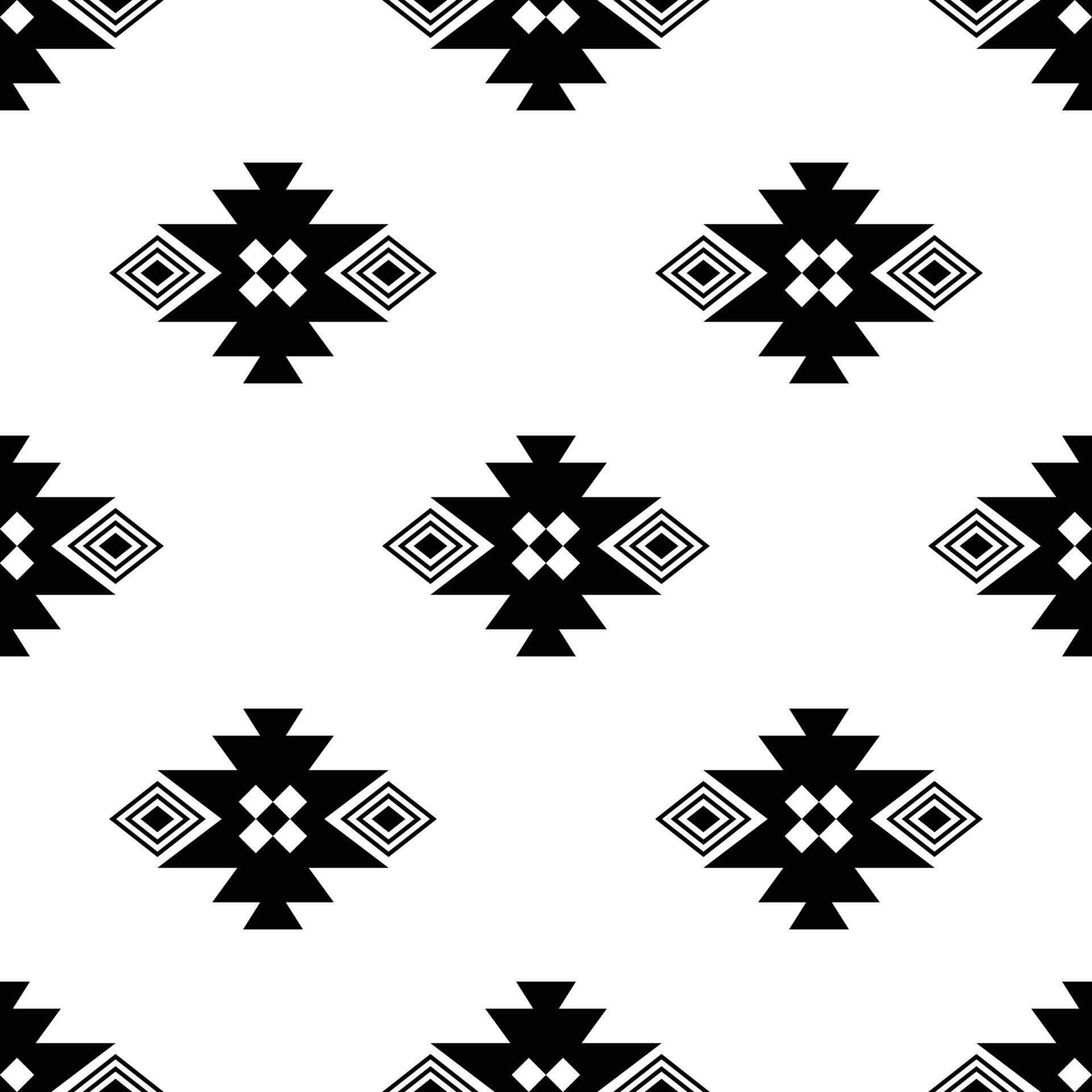 Tribal repeat pattern with Native American style. Geometric seamless ...
