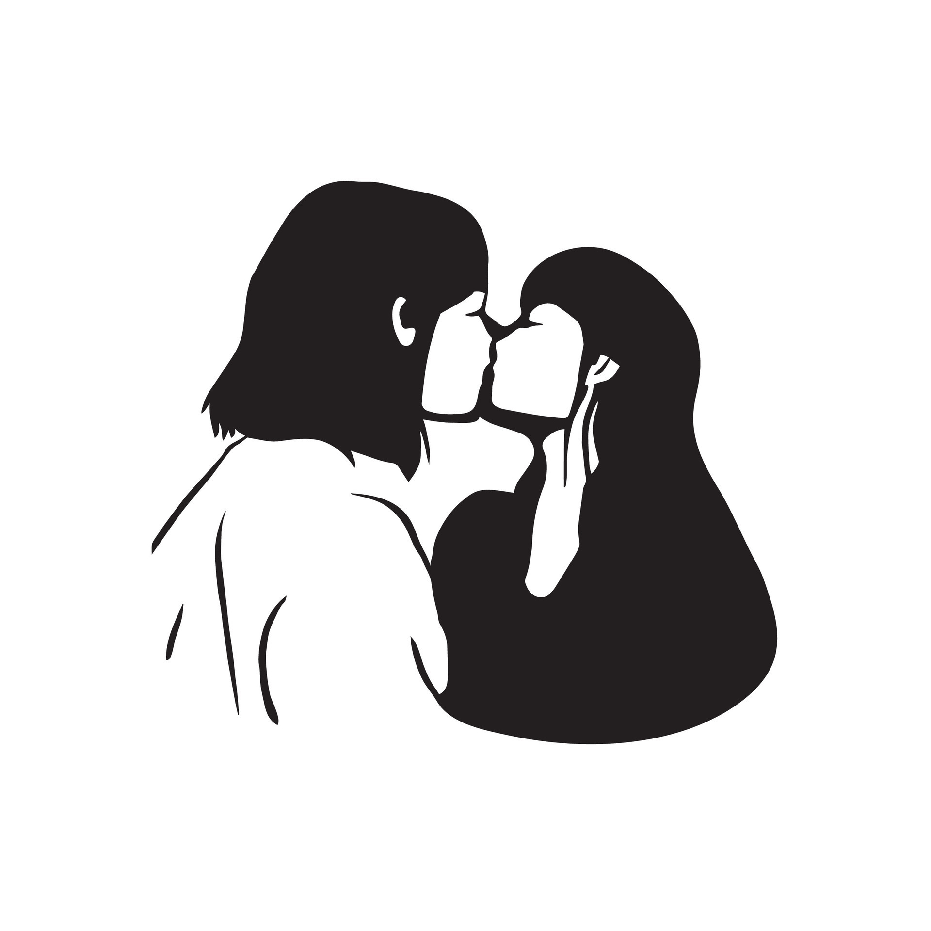 Embrace Loves Beauty With This Captivating Illustration Of A