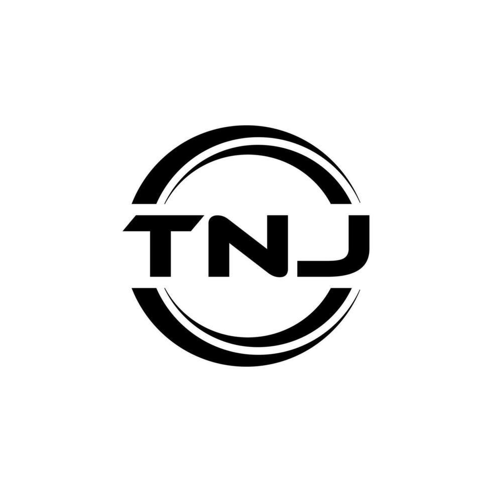 tnj logo diseño, inspiración para un único identidad. moderno elegancia y creativo diseño ...