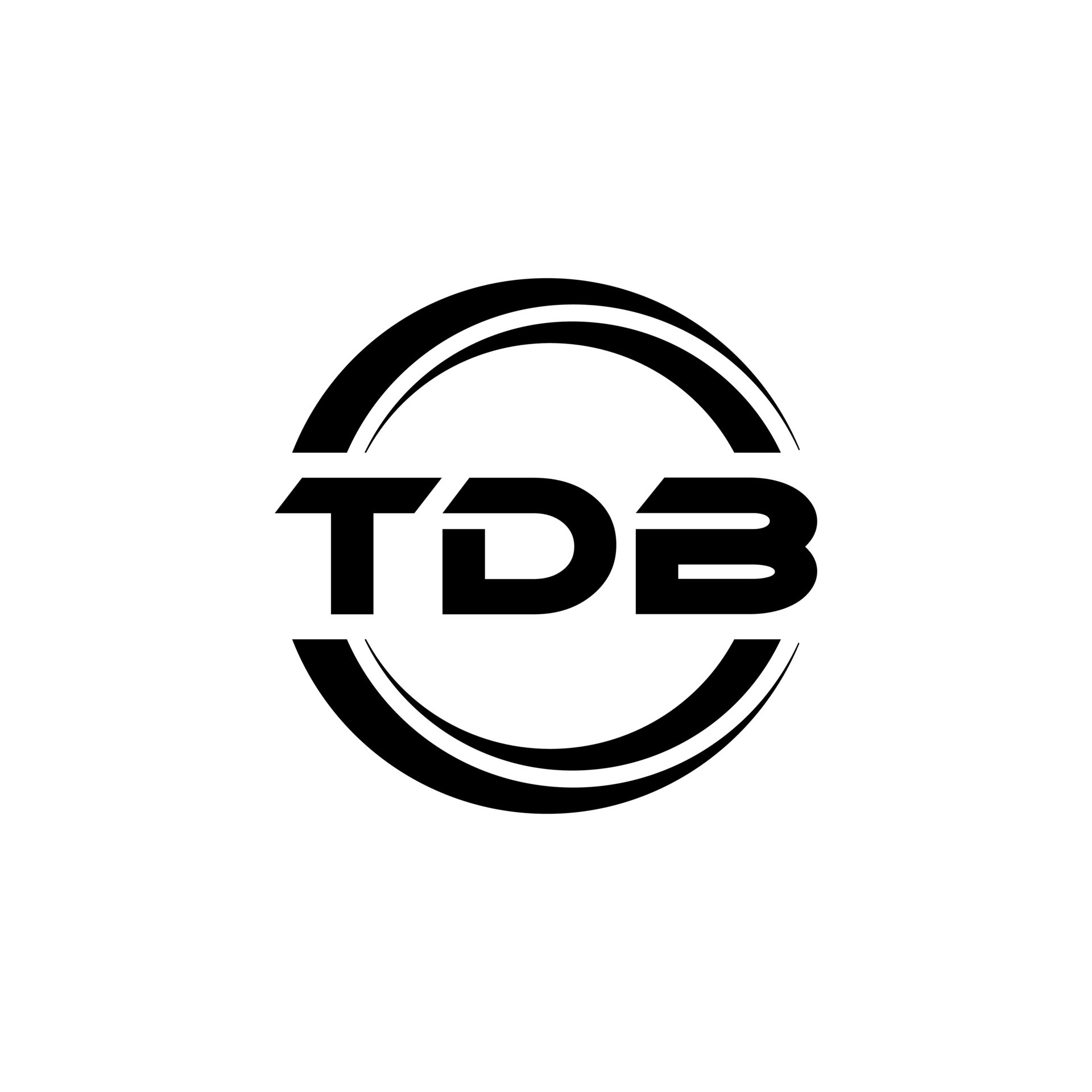 tdb logo diseño, inspiración para un único identidad. moderno elegancia y creativo diseño ...