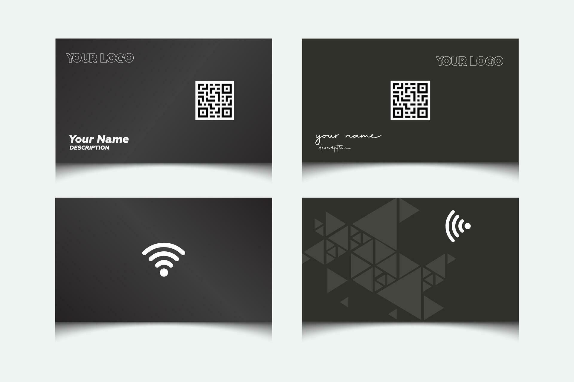 Set of Modern Electronic NFC Business Card Design bundle Vactor Template 27615864 Vector Art at ...