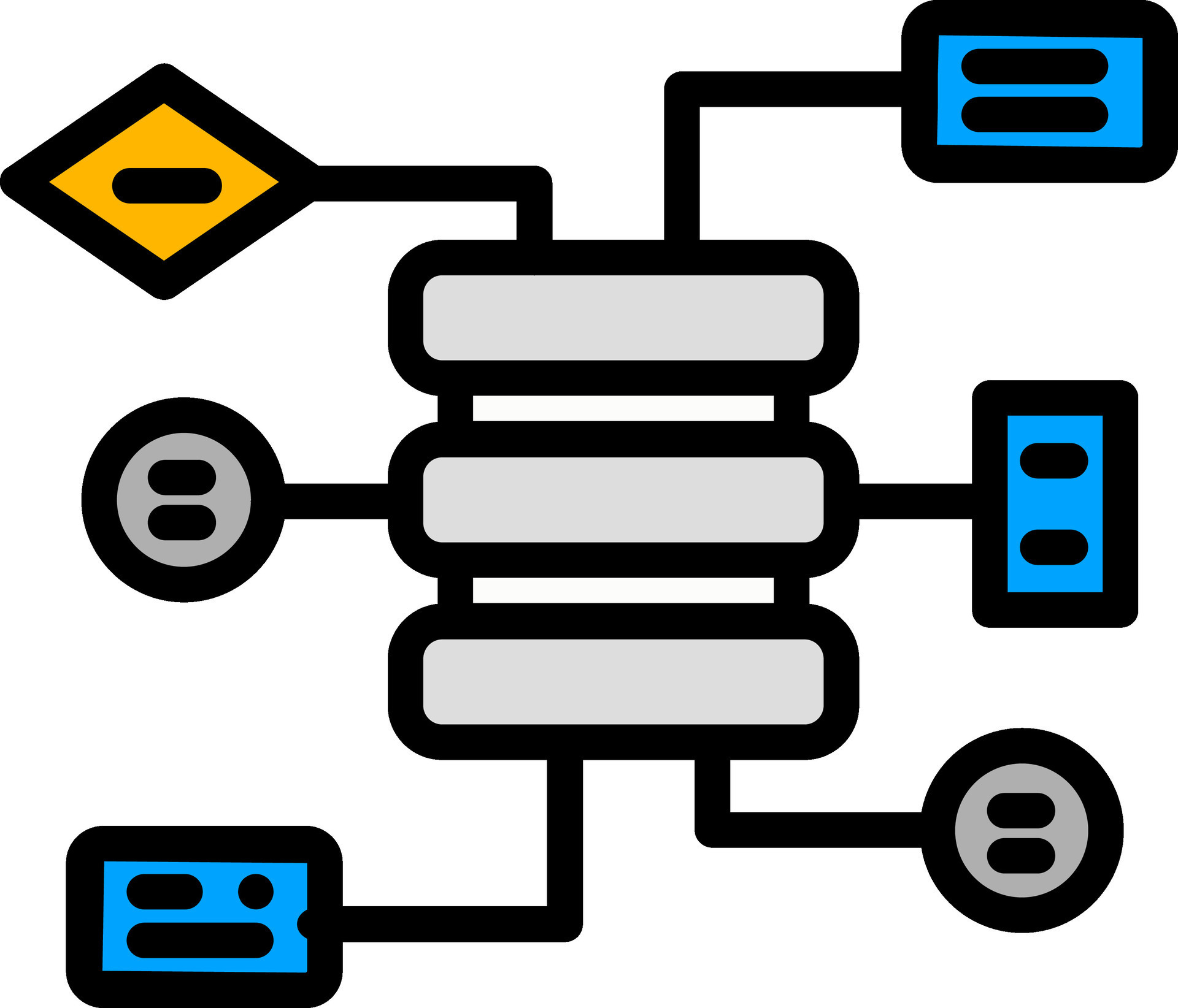 Colorful Algorithm icon on White Background. 27617368 Vector Art at ...