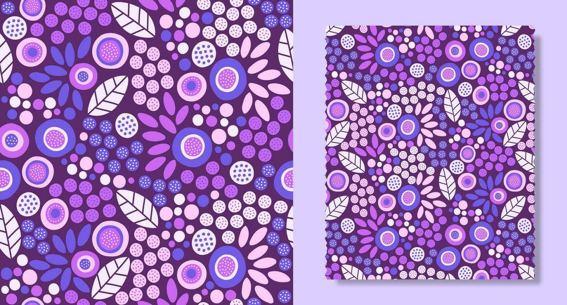 Seamless Patterns Hand Drawn In Floral Style 27620210 Vector Art At