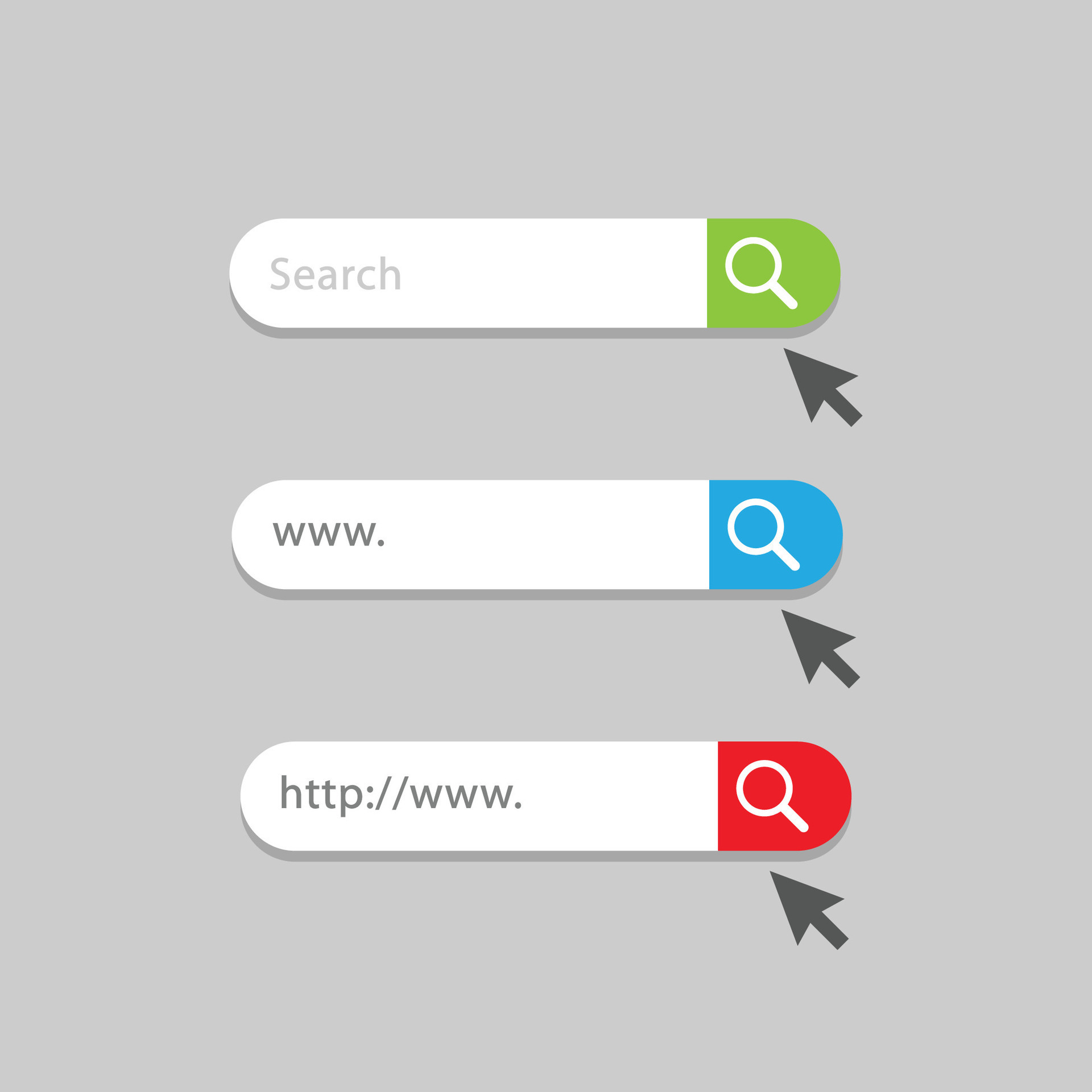 Search bar user interface graphic. Search bar icon for UI and UX design ...