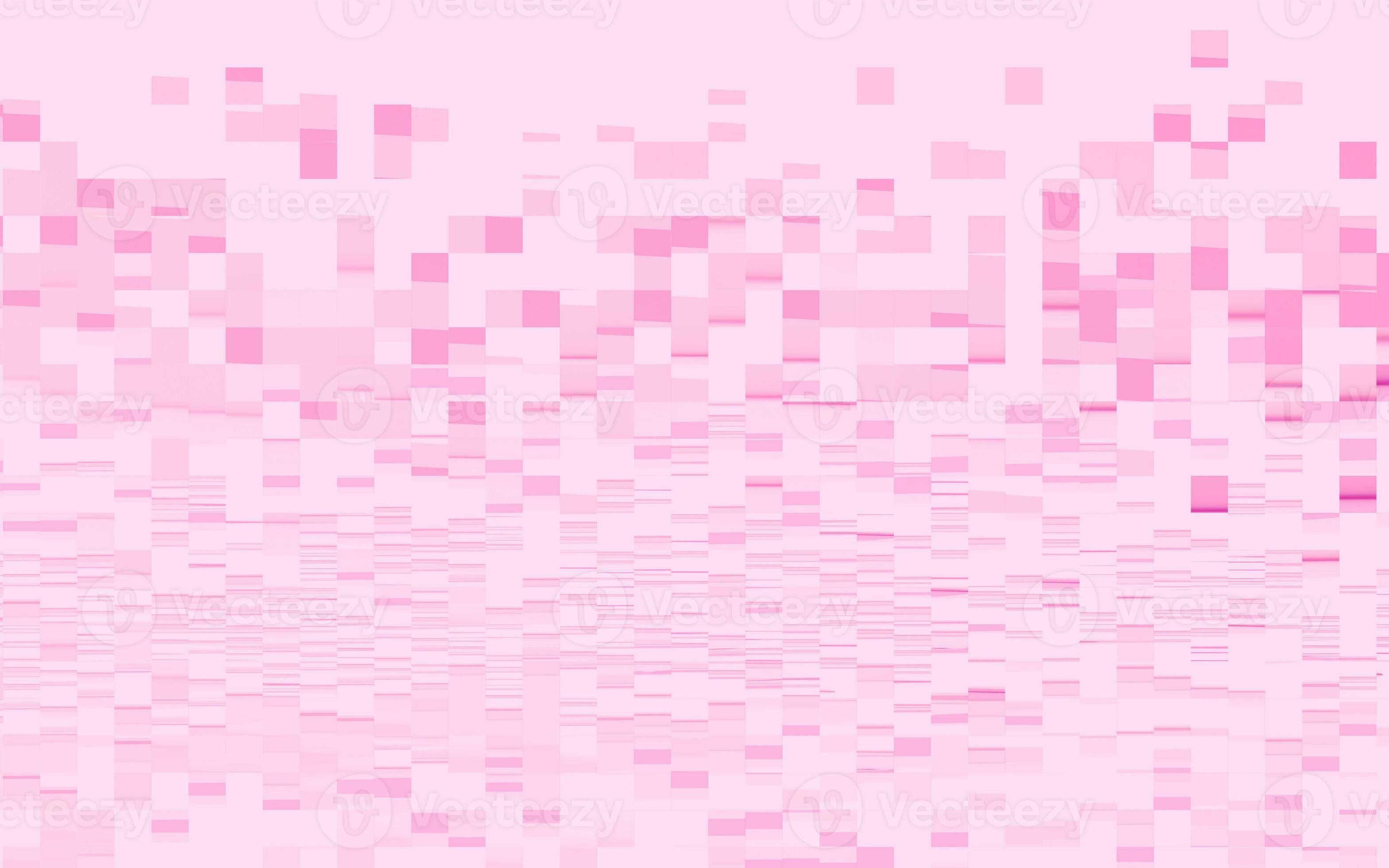 Abstract pink color background with rectangle pattern. 3D render ...