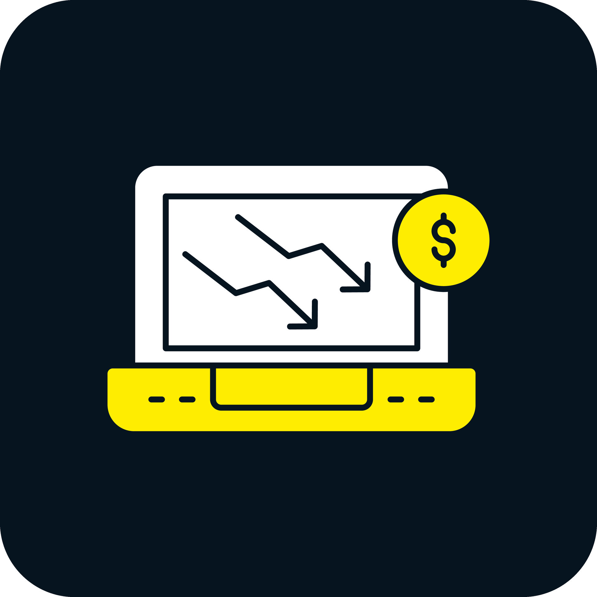 Decrease Vector Icon Design 27669190 Vector Art at Vecteezy