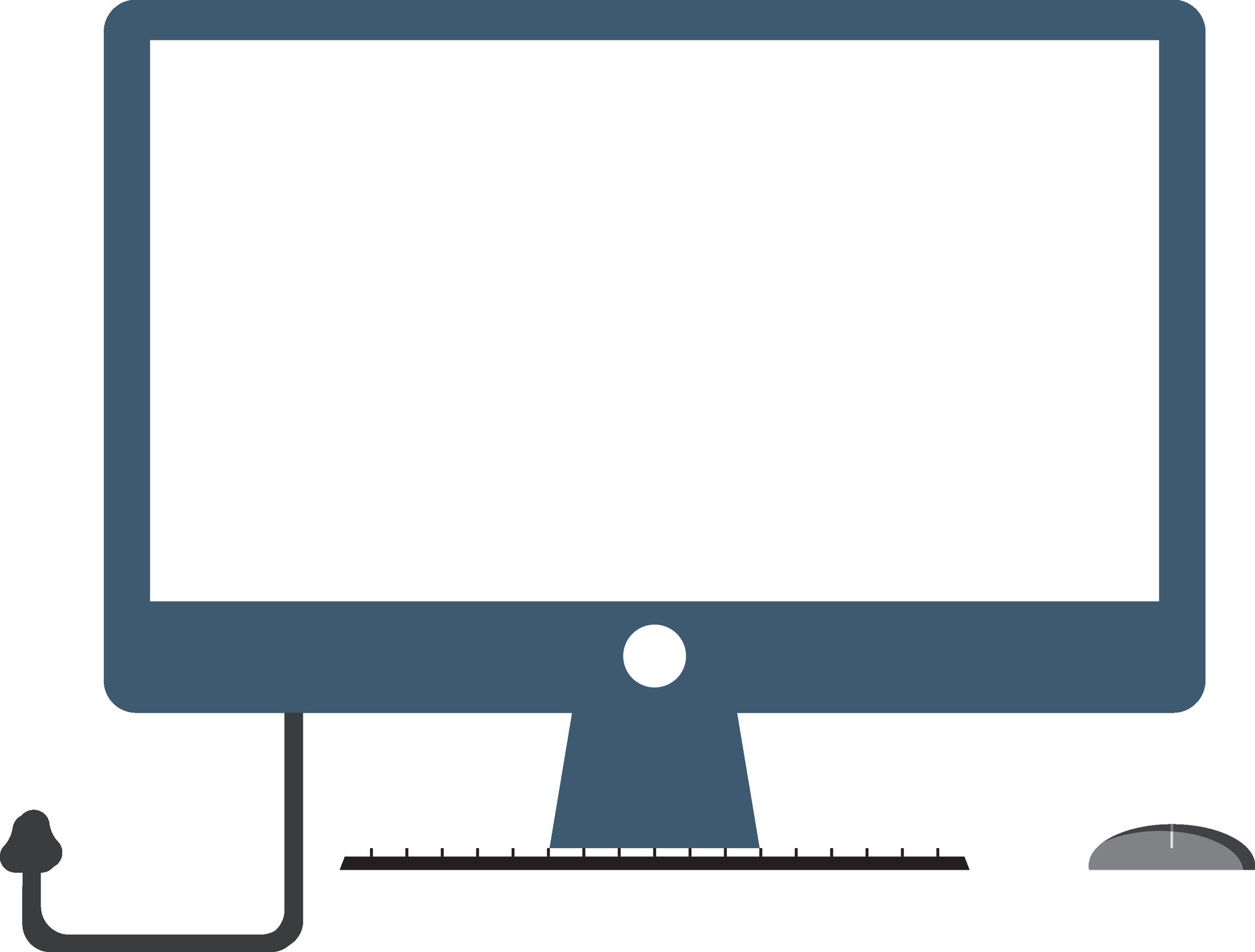 Flat illustration of desktop computer. 27681442 Vector Art at Vecteezy