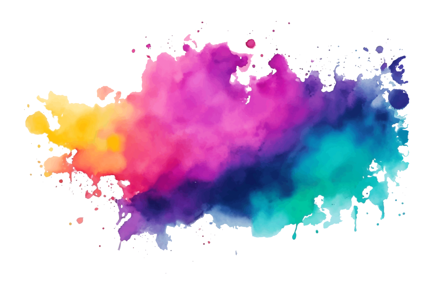 Colorful Ink Splatter Paint