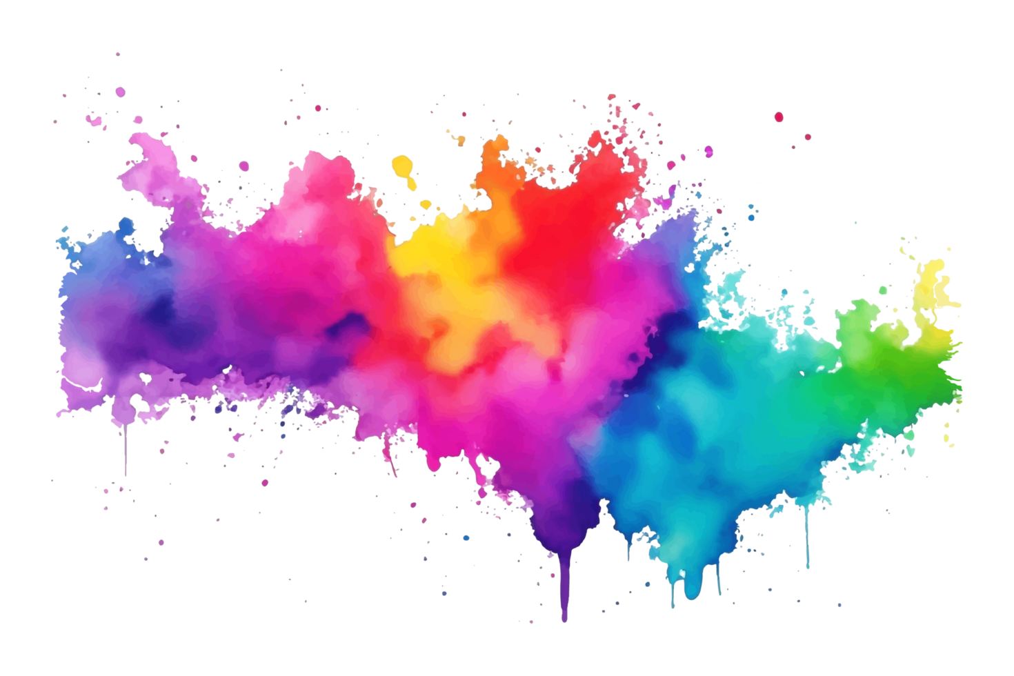 Colorful Ink splatter watercolor paint splash powder festival explosion ... Colorful Ink splatter watercolor paint splash powder festival explosion ...