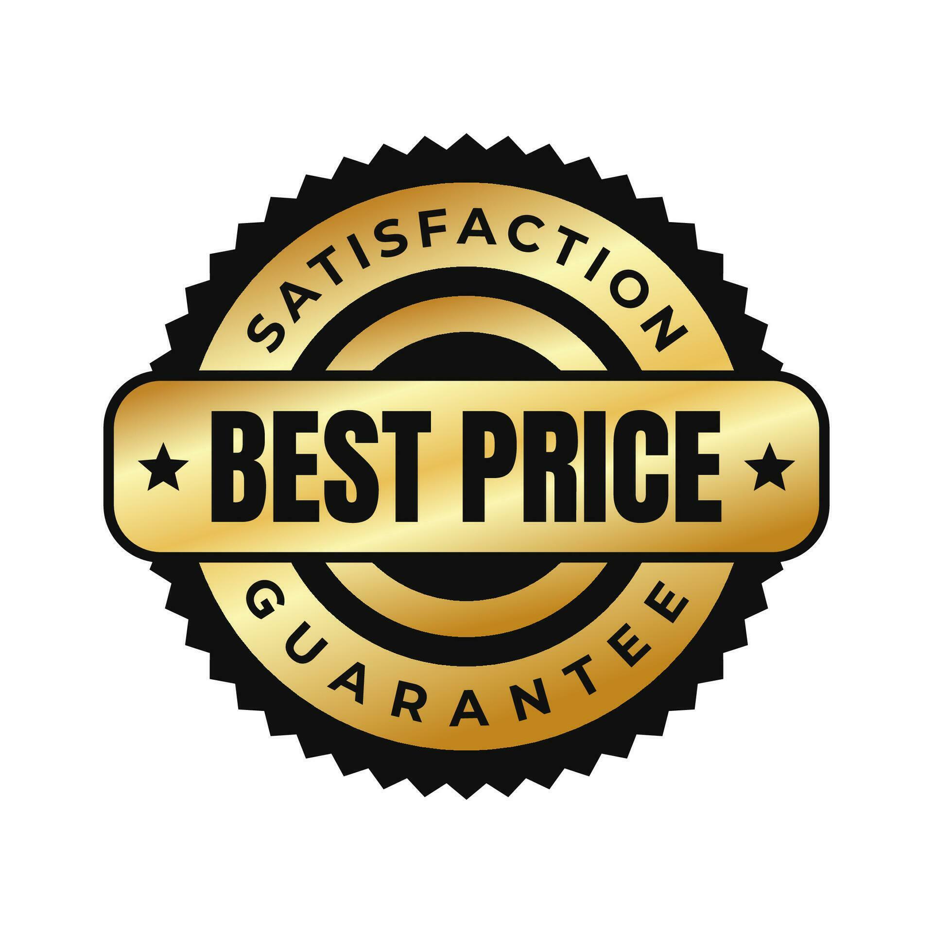 Gold round best price vector for badge, icon, stamp, label, logo, sign, guarantee, seal, emblem ...